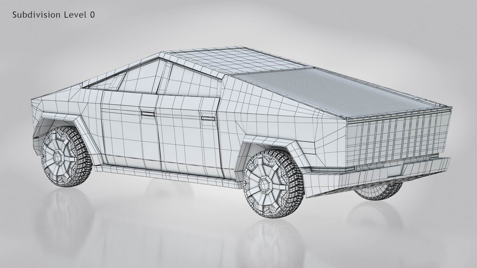 3D model Animated Tesla Cybertruck VR / AR / low-poly | CGTrader