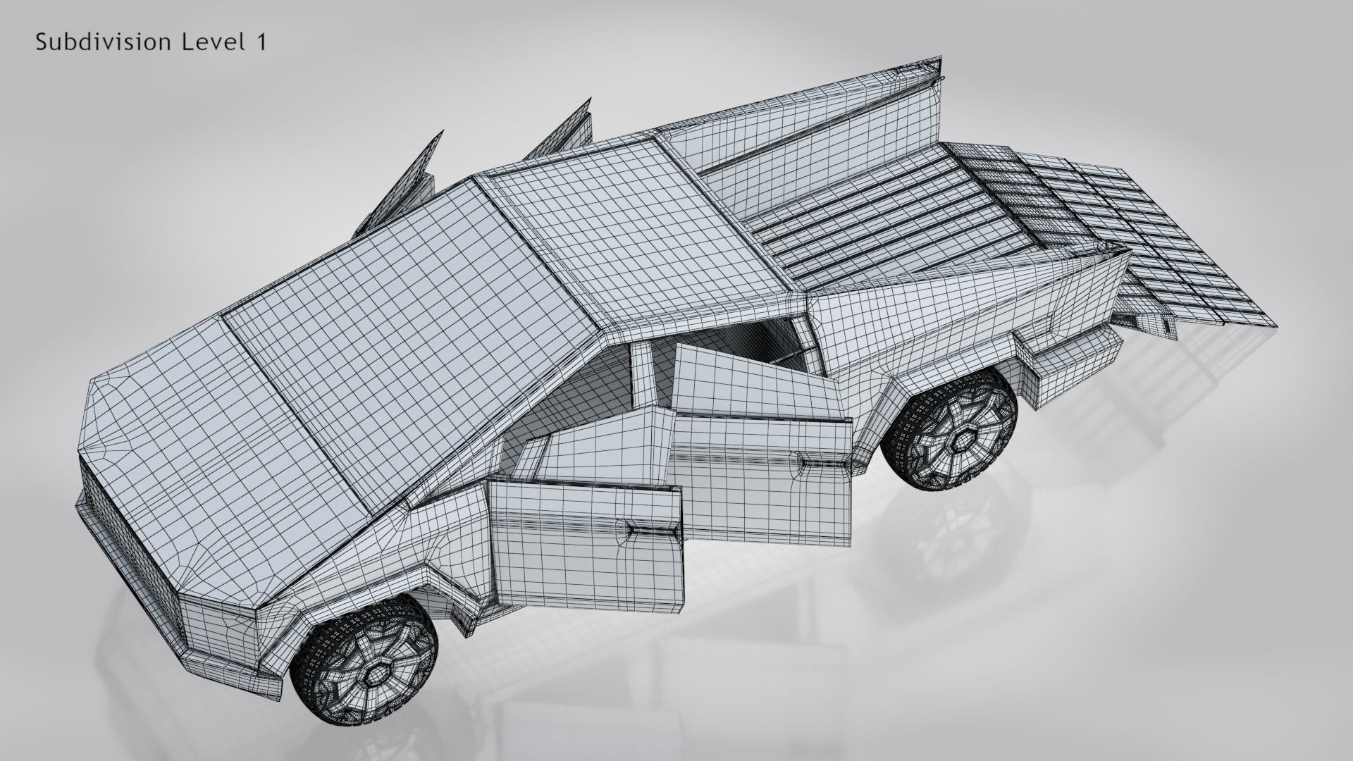 3D model Animated Tesla Cybertruck VR / AR / low-poly | CGTrader