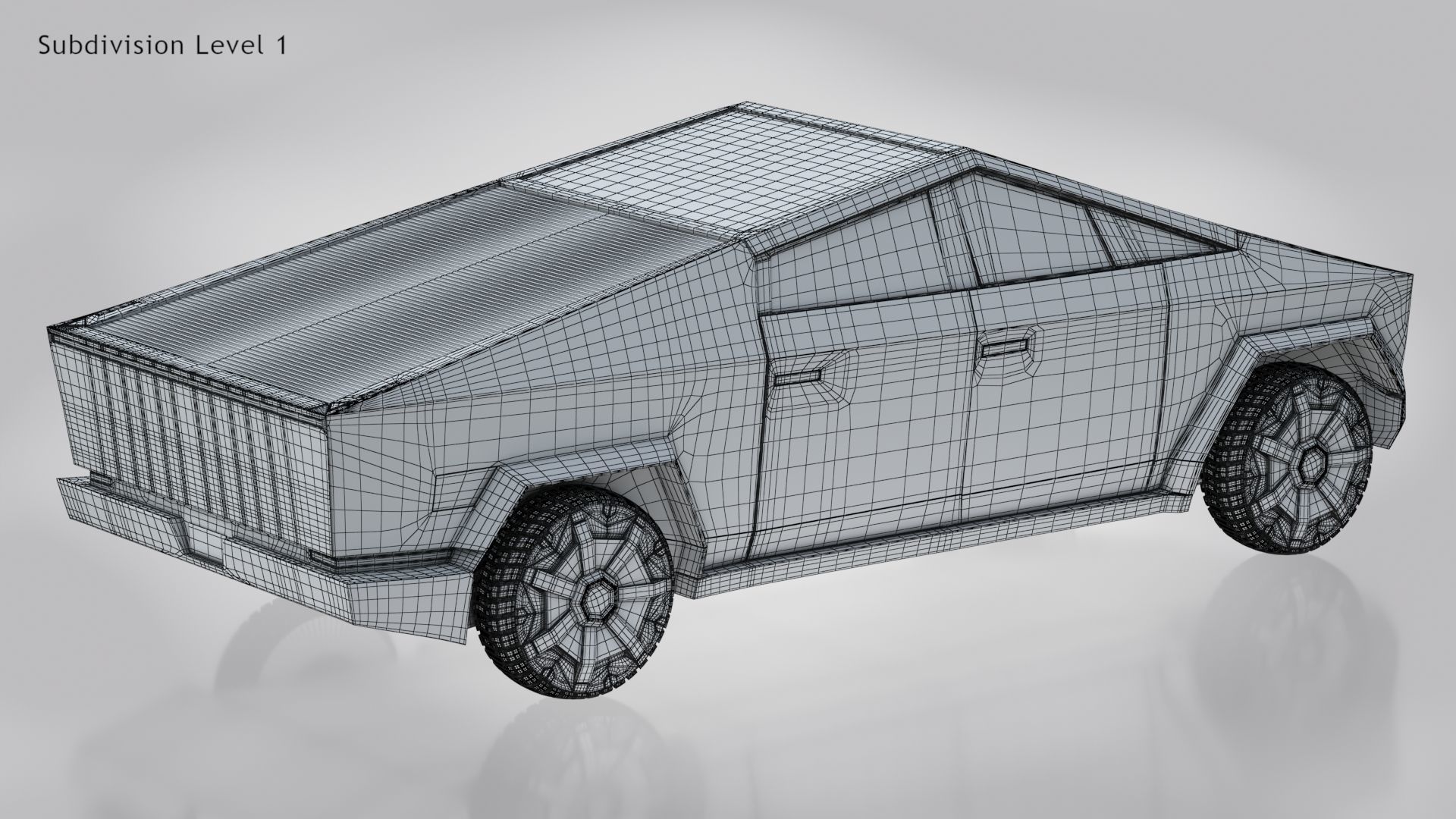 3D model Animated Tesla Cybertruck VR / AR / low-poly | CGTrader