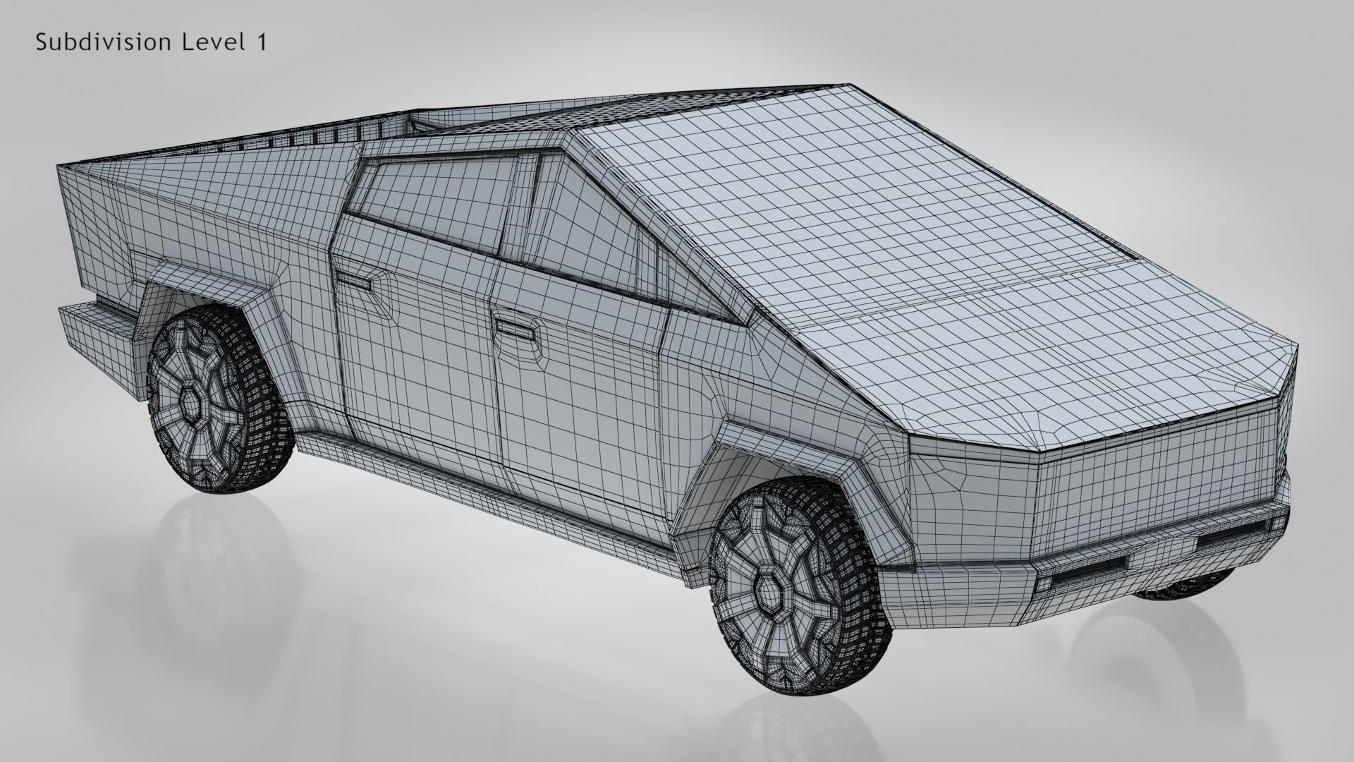 3D model Animated Tesla Cybertruck VR / AR / low-poly | CGTrader