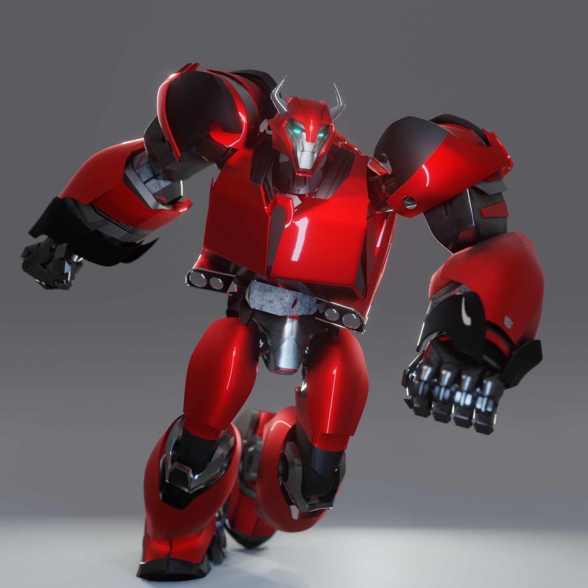 TRANSFORMERS PRIME Cliffjumper 3D model remaster free 3D model rigged ...