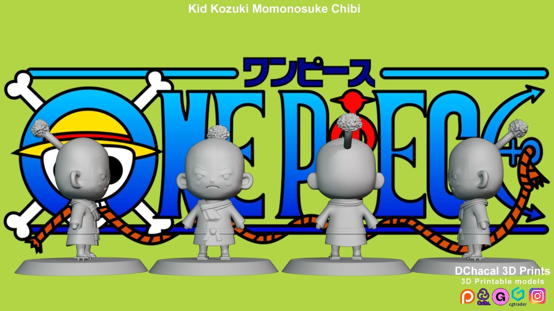 Kid Kozuki Momonosuke Chibi - One Piece 3D model 3D printable | CGTrader