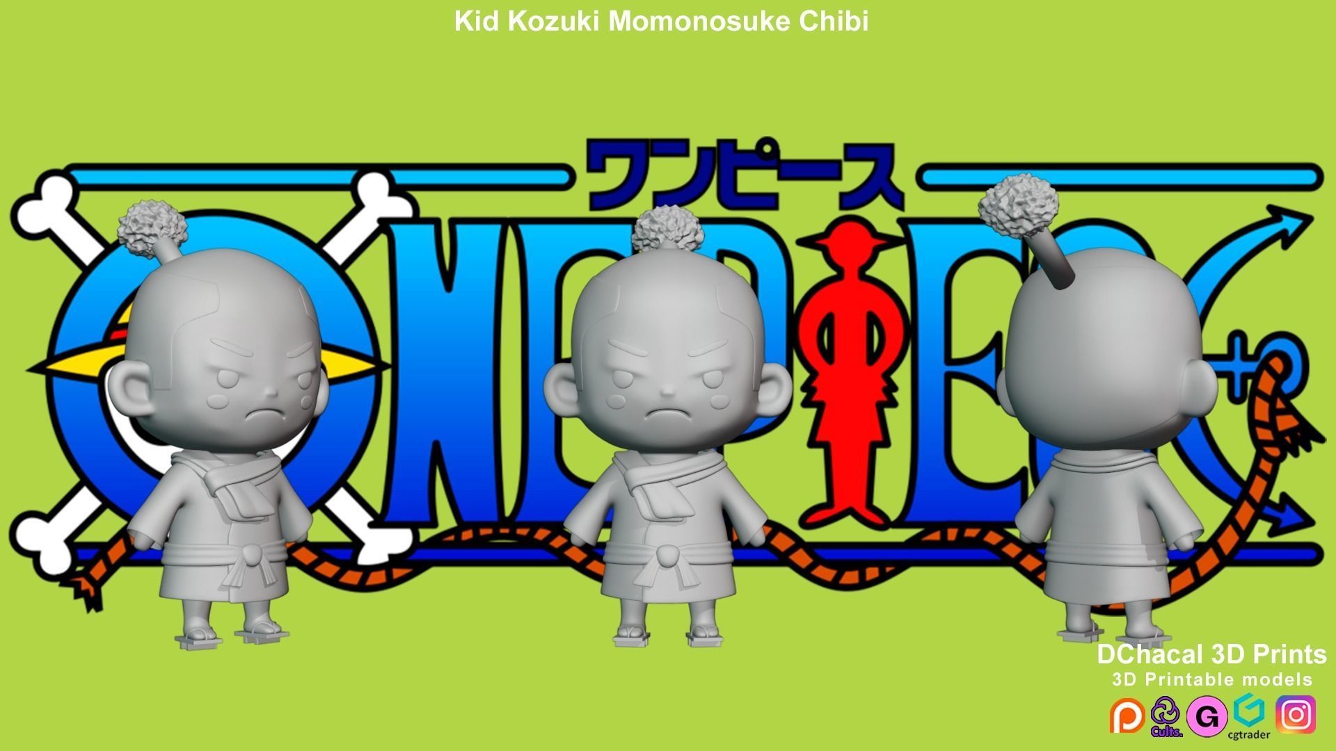 Kid Kozuki Momonosuke Chibi - One Piece 3D model 3D printable | CGTrader