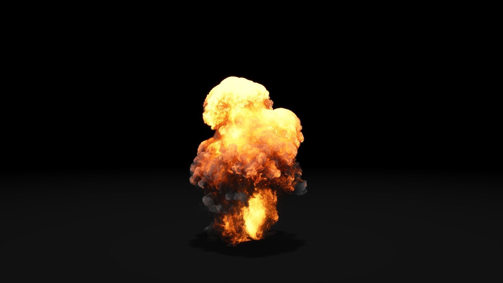 Super Realistic Explosion 7 -vdb animated 3D model animated | CGTrader