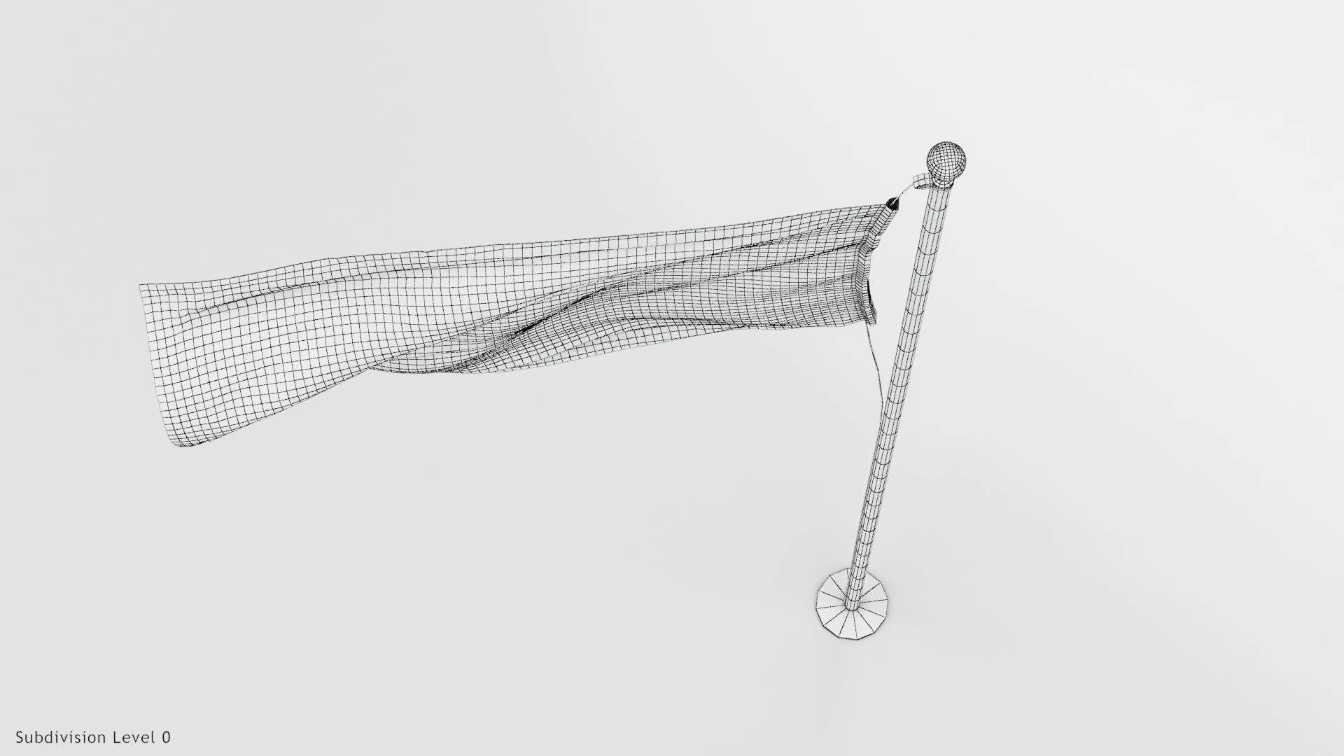 3D model STD Animated Loop Flag VR / AR / low-poly | CGTrader
