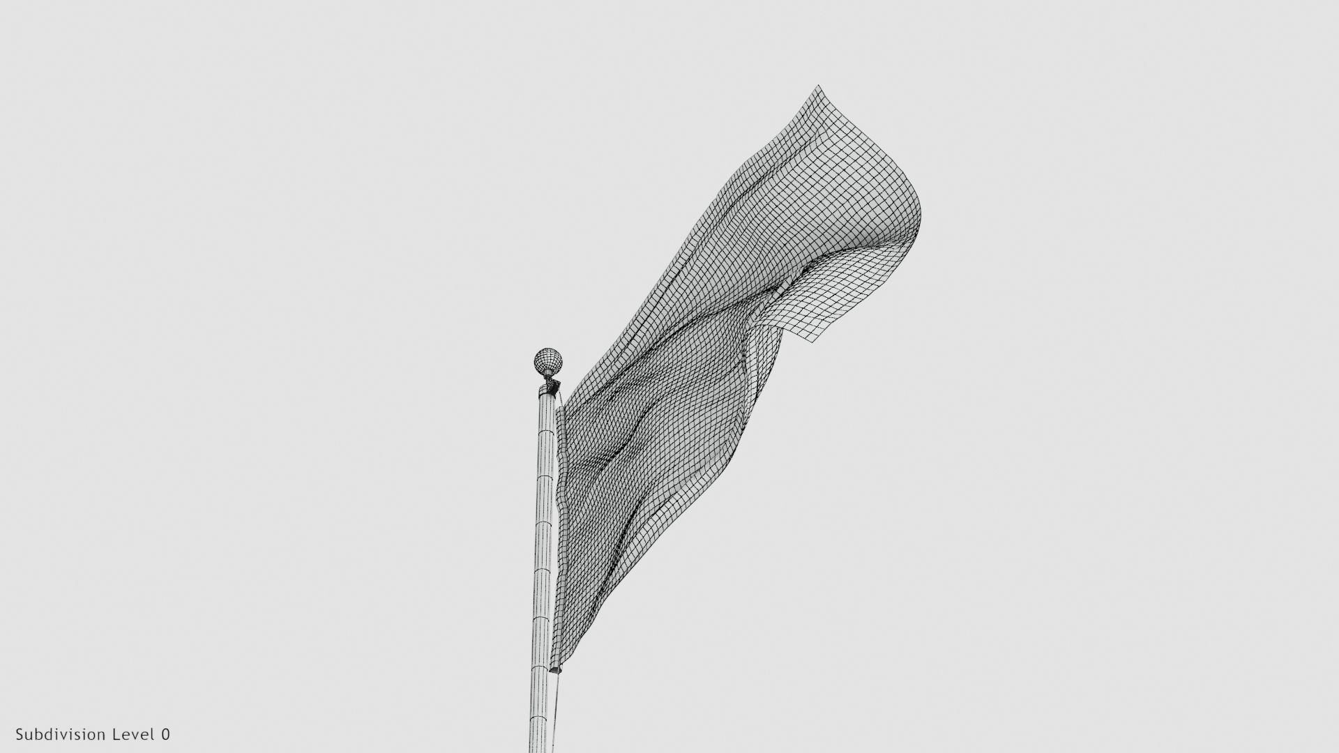 3D model STD Animated Loop Flag VR / AR / low-poly | CGTrader