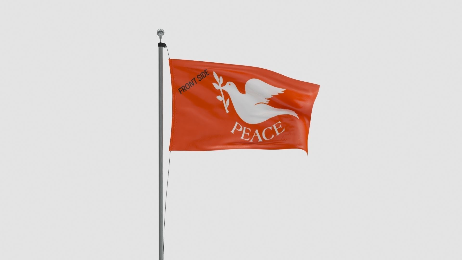 3D model STD Animated Loop Flag VR / AR / low-poly | CGTrader