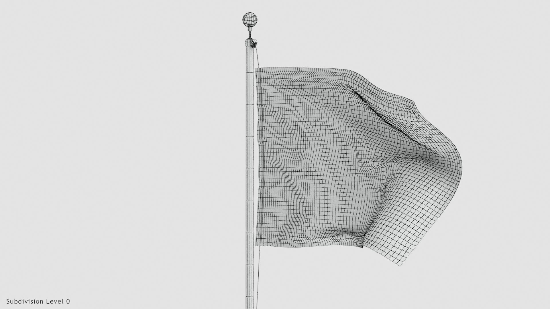 3D model STD Animated Loop Flag VR / AR / low-poly | CGTrader