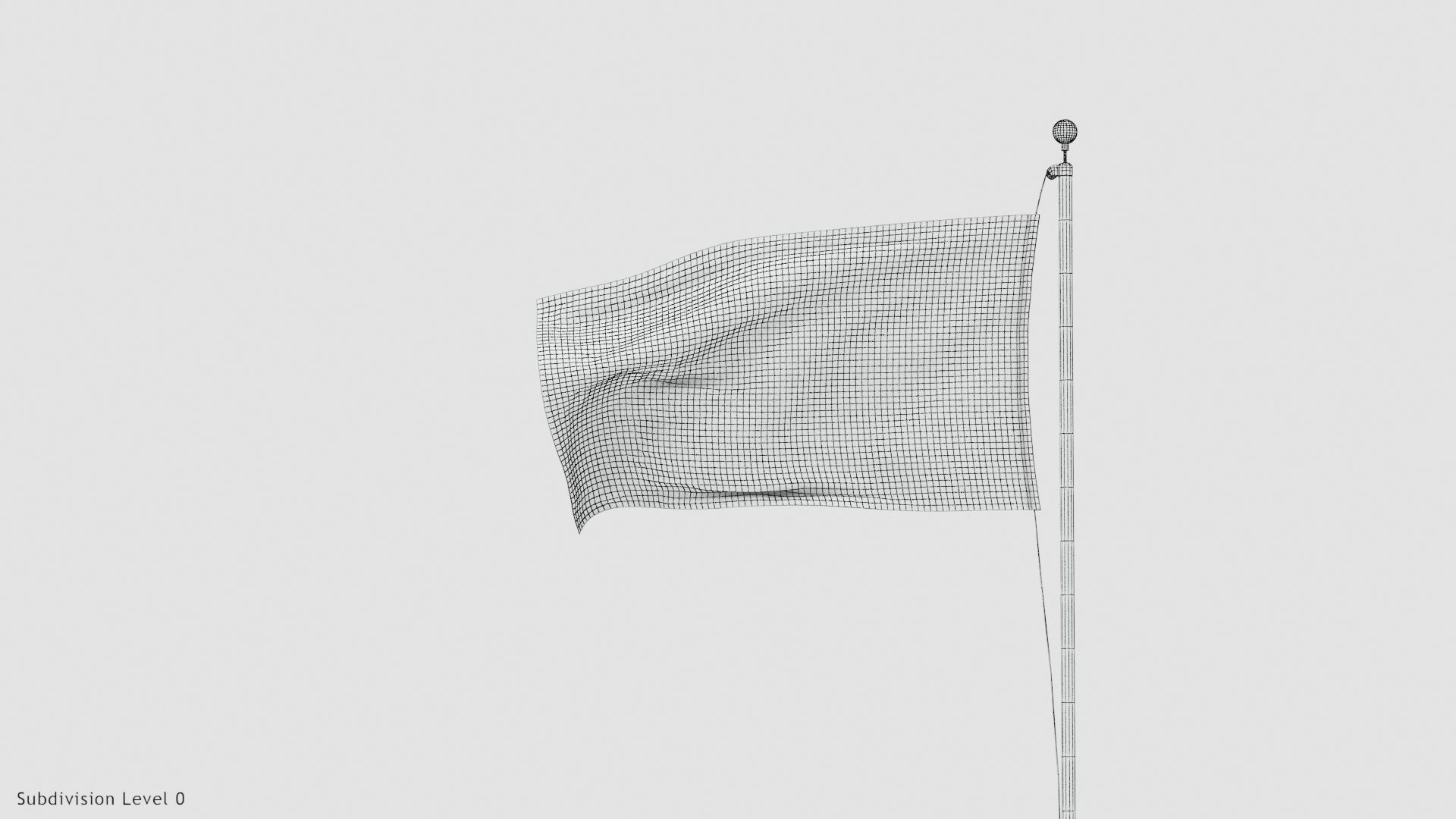 3D model STD Animated Loop Flag VR / AR / low-poly | CGTrader