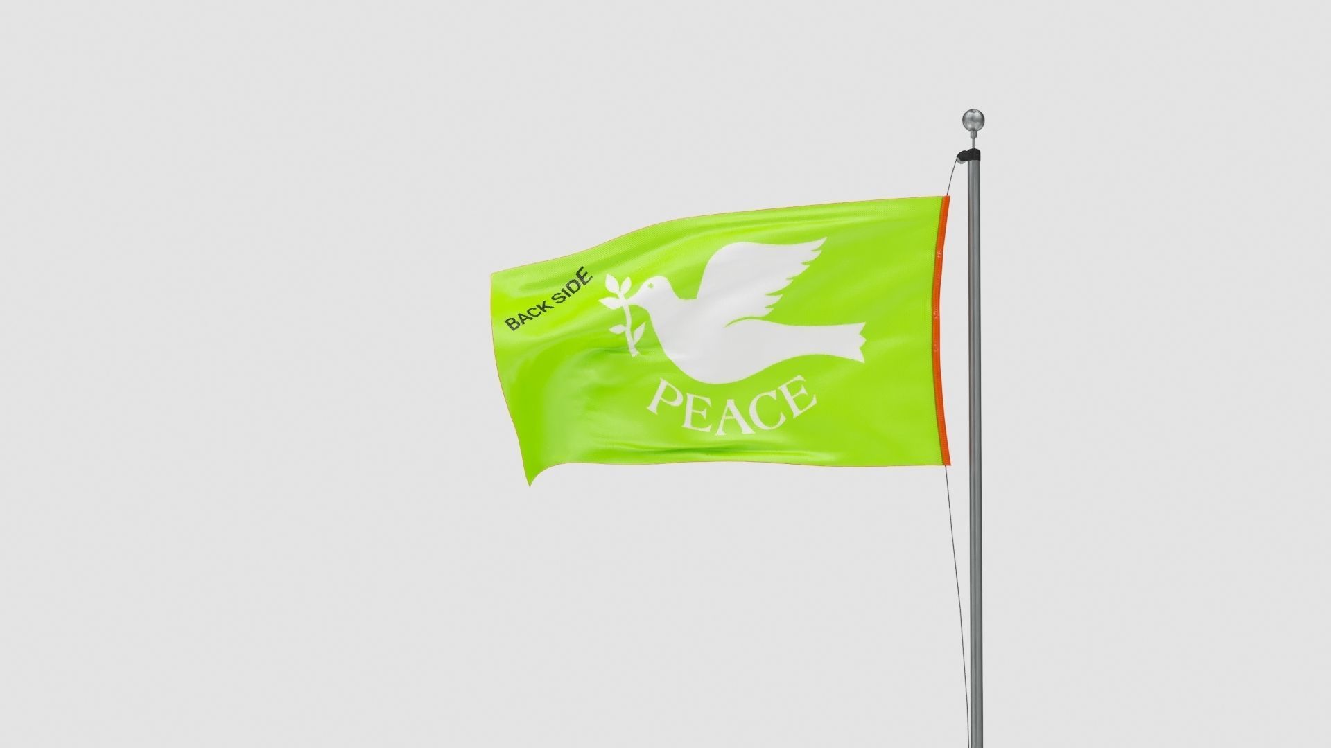 3D model STD Animated Loop Flag VR / AR / low-poly | CGTrader