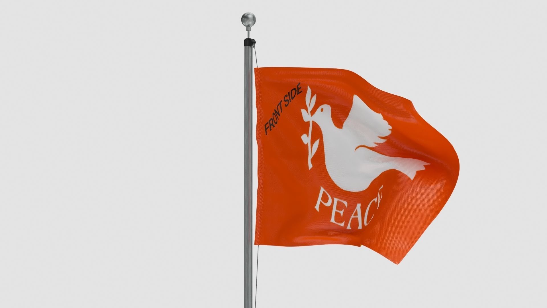 3D model STD Animated Loop Flag VR / AR / low-poly | CGTrader