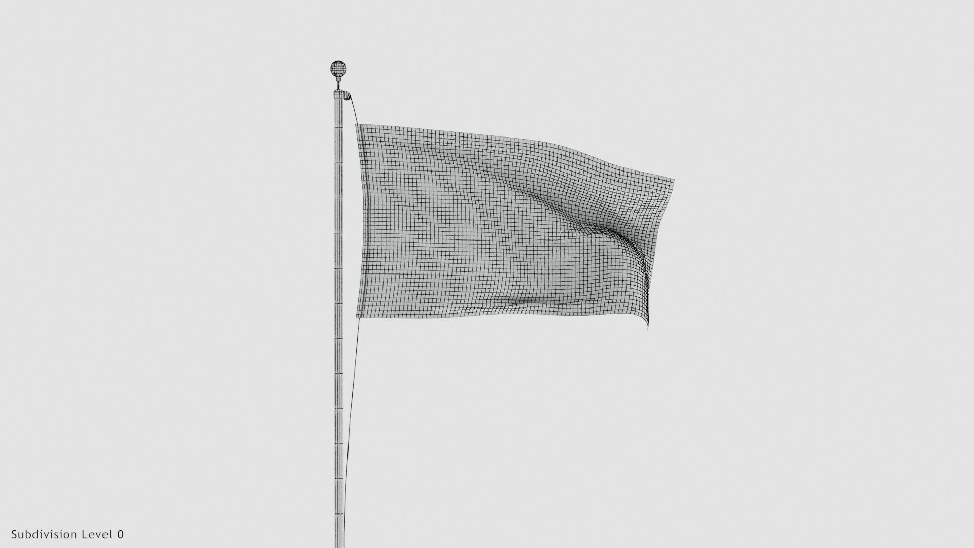 3D model STD Animated Loop Flag VR / AR / low-poly | CGTrader