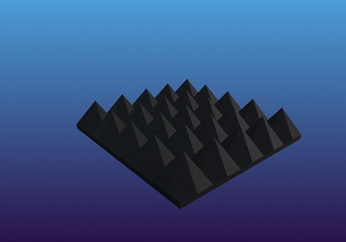 Accoustic Foam Panel Low Poly free VR / AR / low-poly 3D model | CGTrader