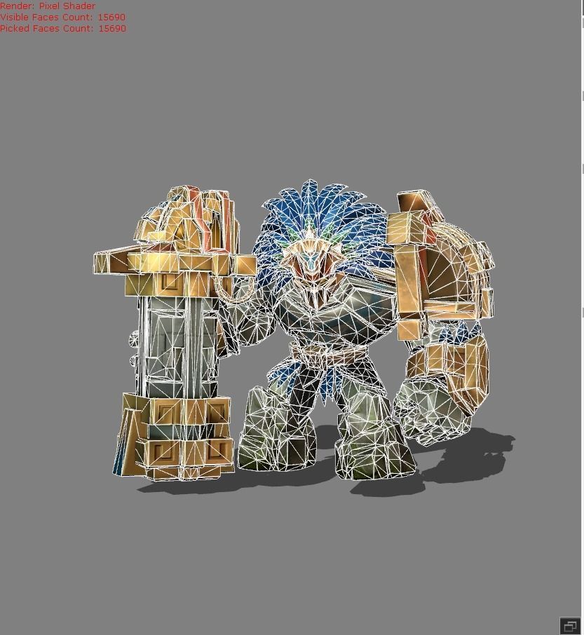 3D model Grock Ancient Golem S24 Skin VR / AR / low-poly | CGTrader