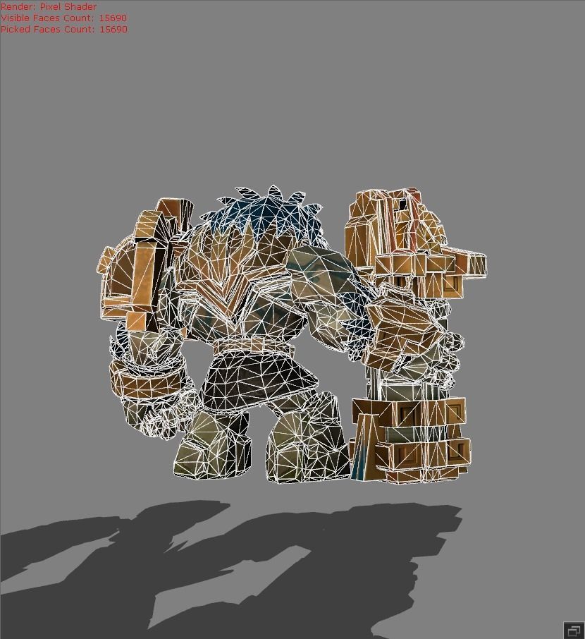 3D model Grock Ancient Golem S24 Skin VR / AR / low-poly | CGTrader