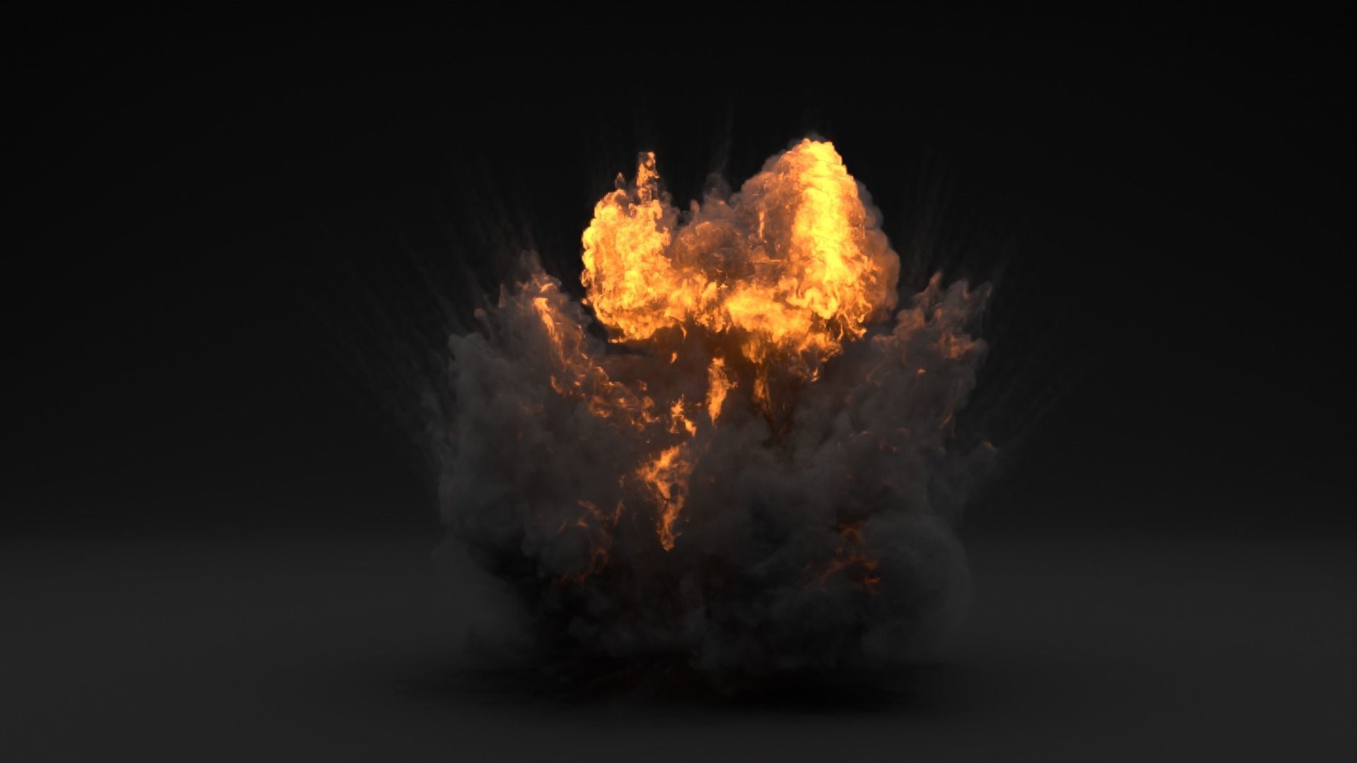 Super Realistic Explosion 8 - vdb animated 3D model animated | CGTrader