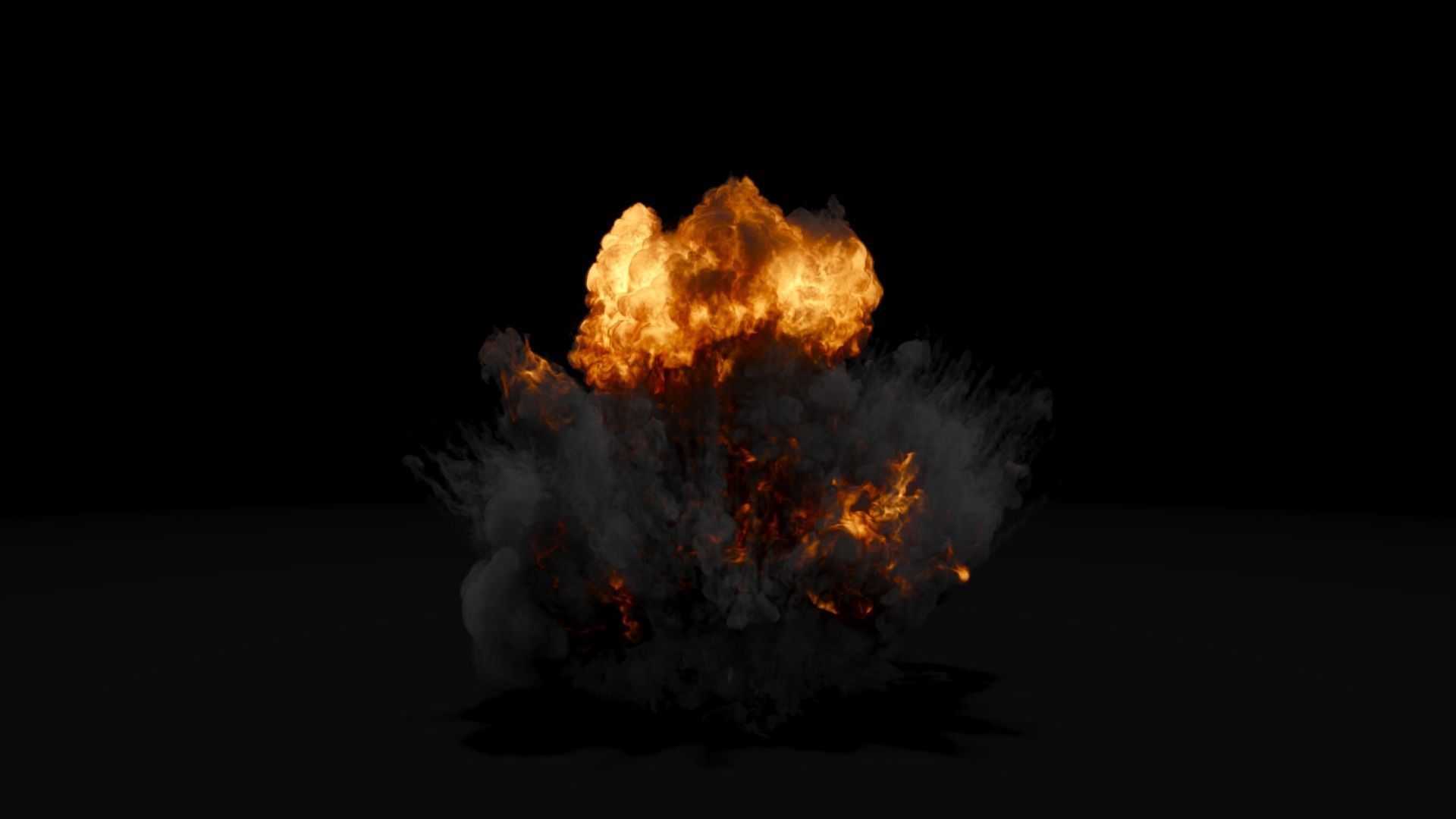 Super Realistic Explosion 8 - vdb animated 3D model animated | CGTrader