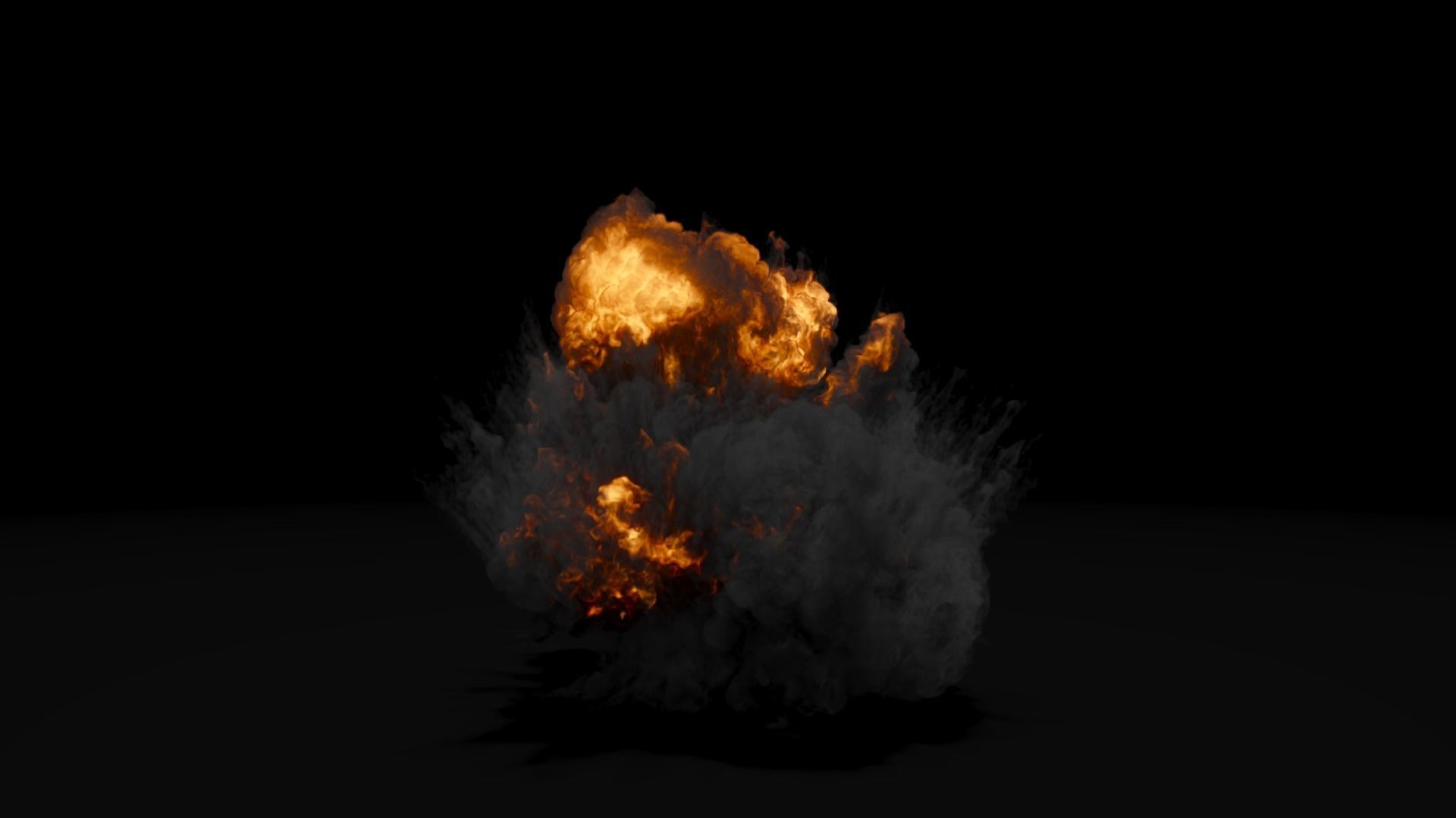 Super Realistic Explosion 8 - vdb animated 3D model animated | CGTrader