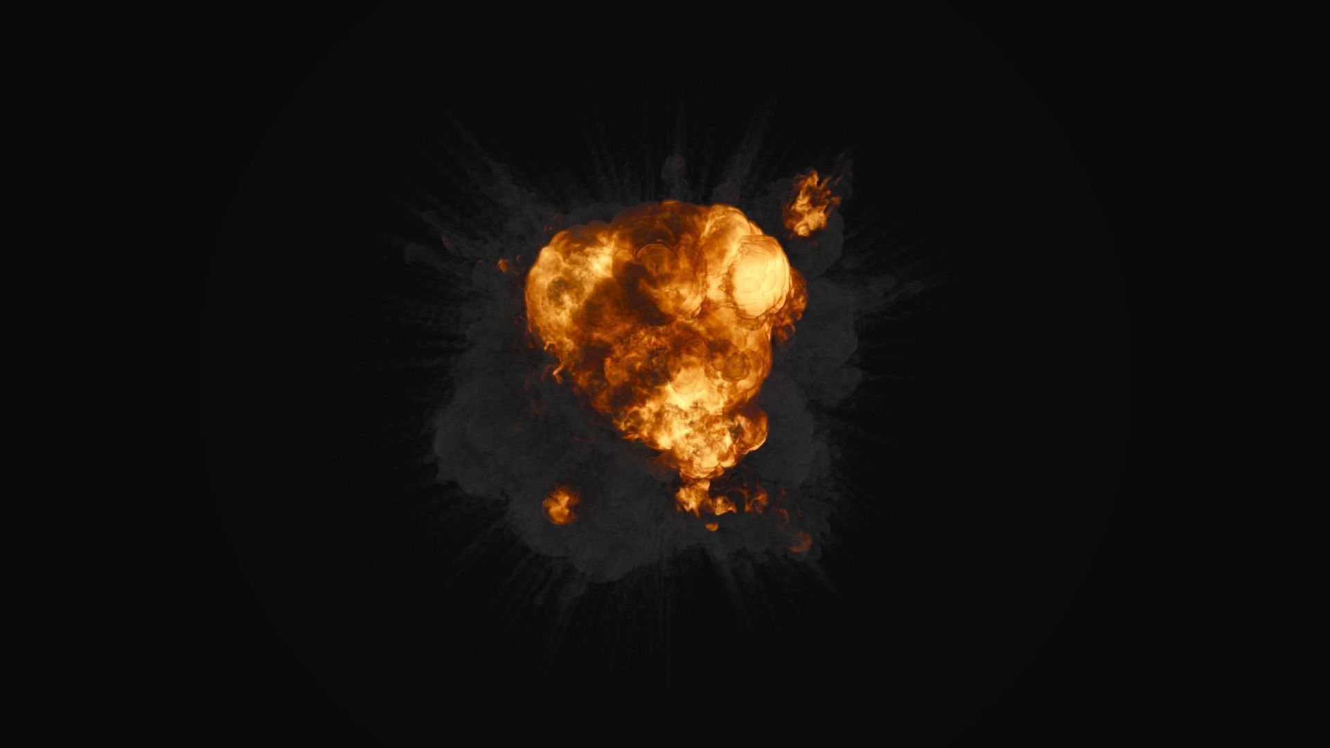 Super Realistic Explosion 8 - vdb animated 3D model animated | CGTrader