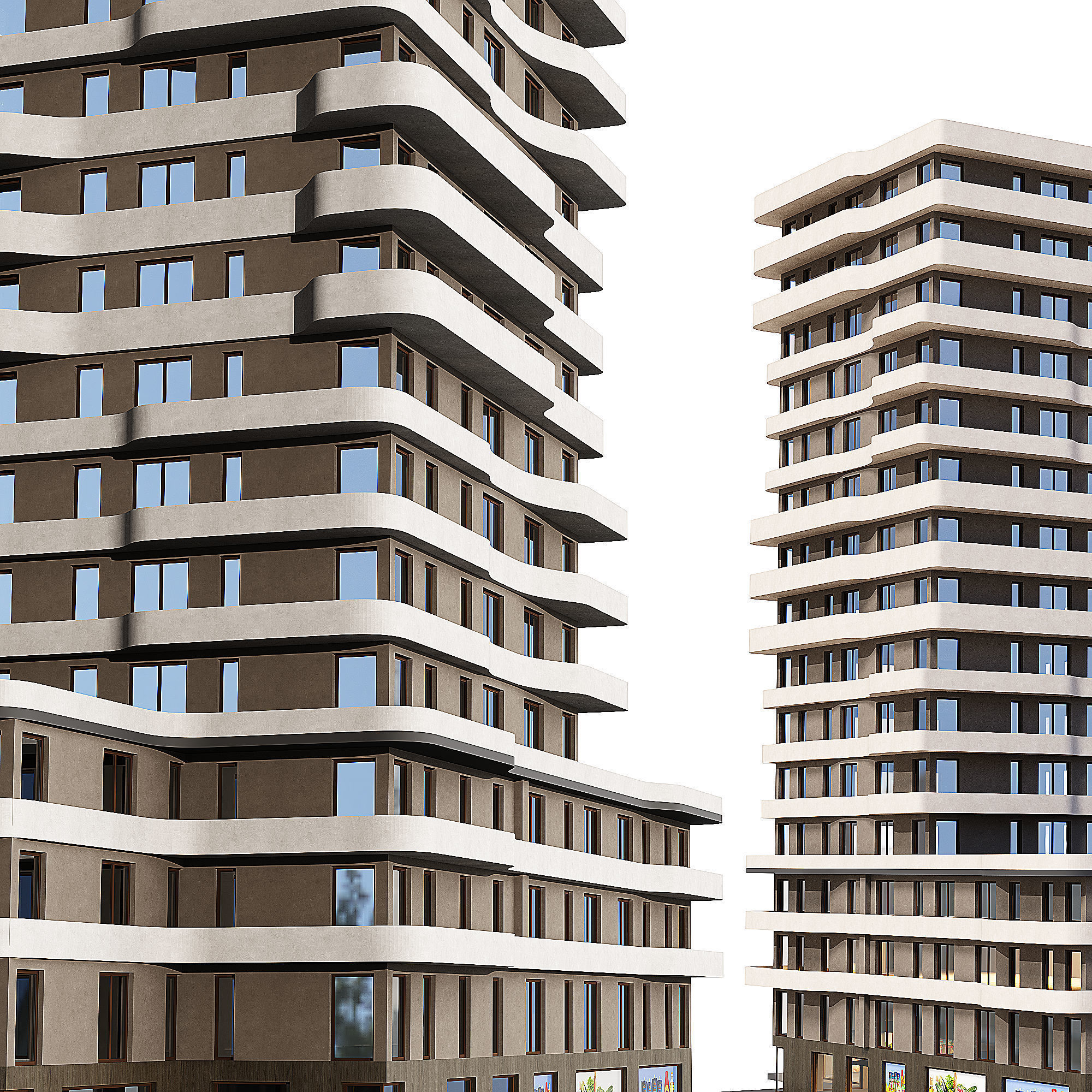 Multi storey modern house 10 3D model | CGTrader