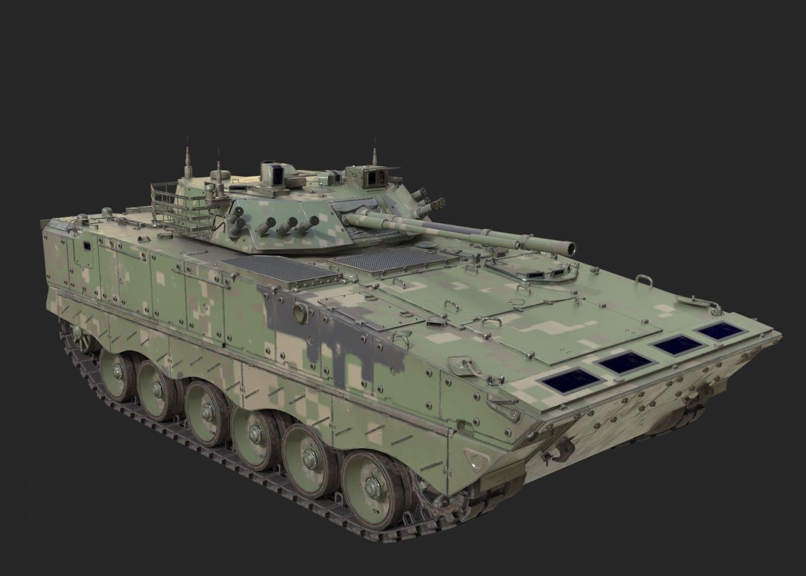 3D model 4 coatings of PLA Army ZBD04 ZBD-04 Infantry Fighting Vehicle VR / AR / low-poly | CGTrader