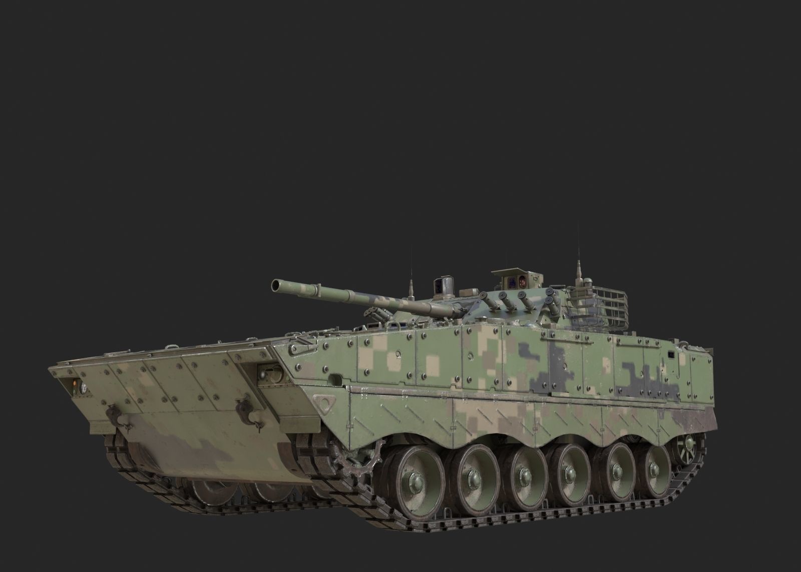 3D model 4 coatings of PLA Army ZBD04 ZBD-04 Infantry Fighting Vehicle VR / AR / low-poly | CGTrader