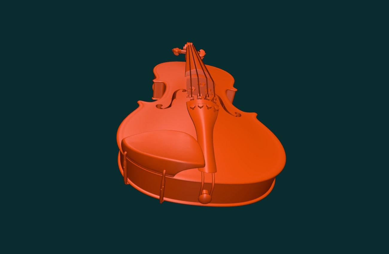 Classic violin 3D model 3D printable | CGTrader