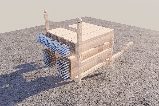 Chain Wapon Carriage 3D model | CGTrader