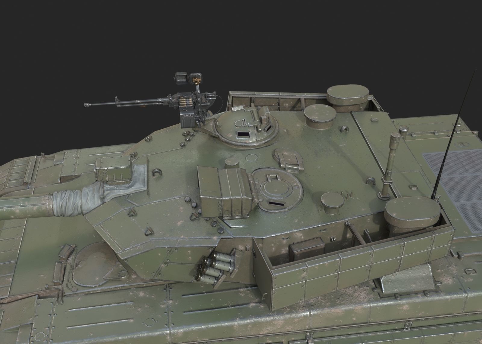 3D model 4 coatings of PLA Army ZTZ96B ZTZ-96B Main Battle Tank MBT VR ...