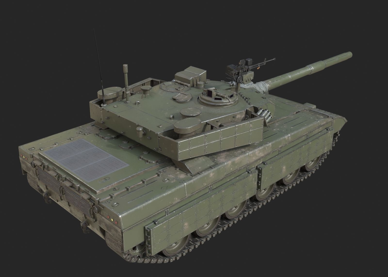 3D model 4 coatings of PLA Army ZTZ96B ZTZ-96B Main Battle Tank MBT VR ...