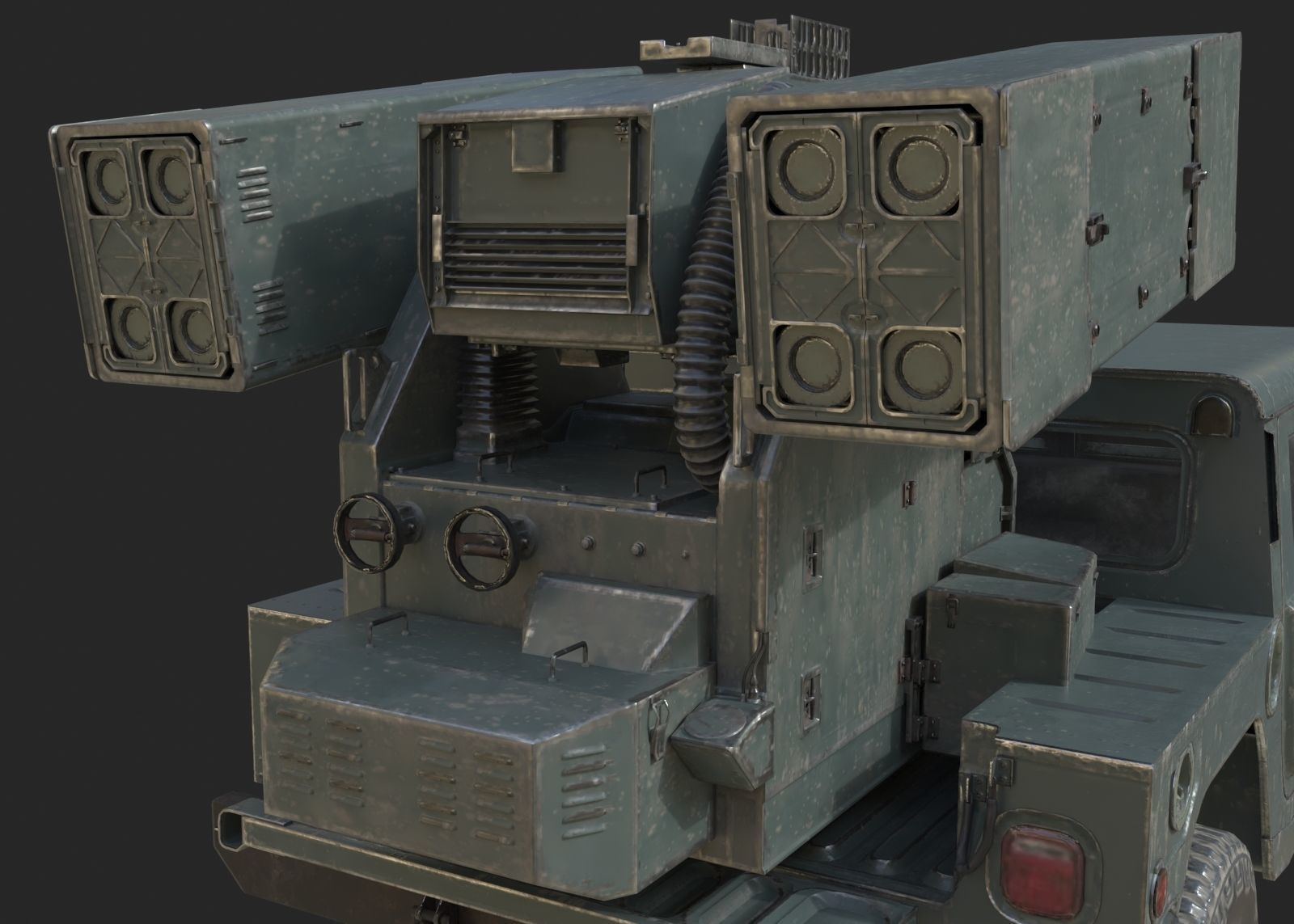 3D model 2 coatings of JSDF Type 93 Closed Arrow SAM VR / AR / low-poly ...