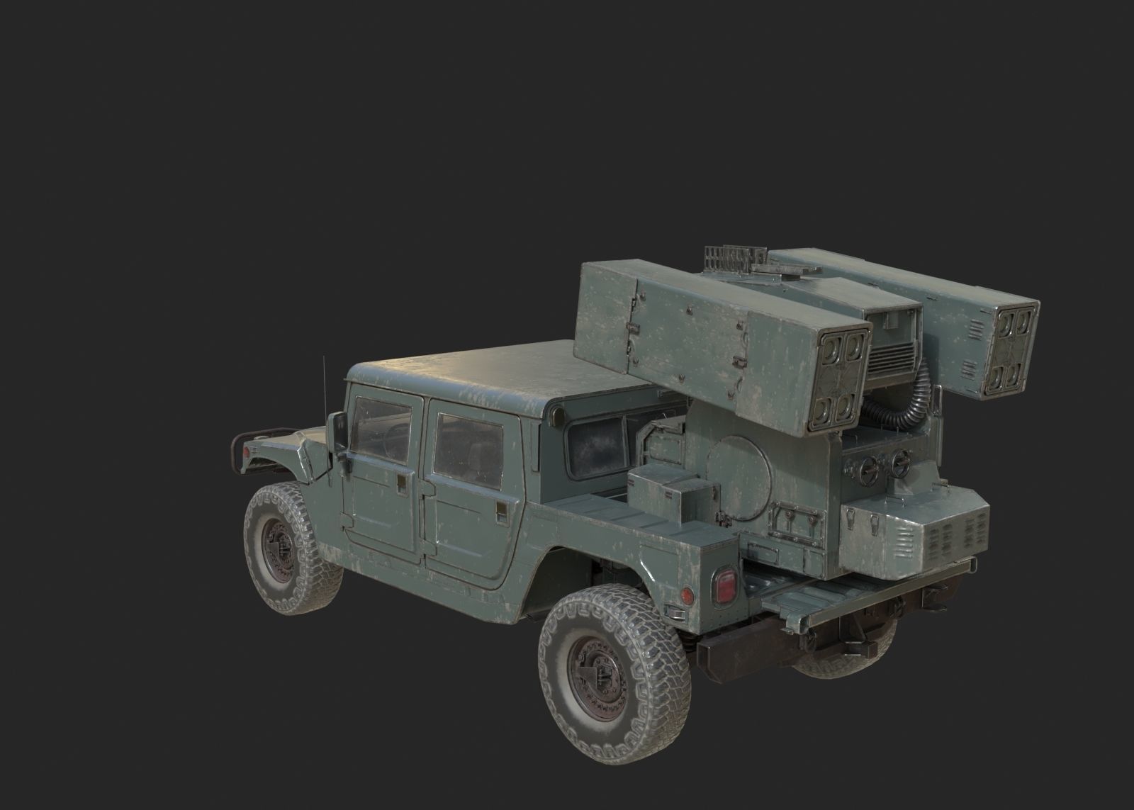 3D model 2 coatings of JSDF Type 93 Closed Arrow SAM VR / AR / low-poly ...