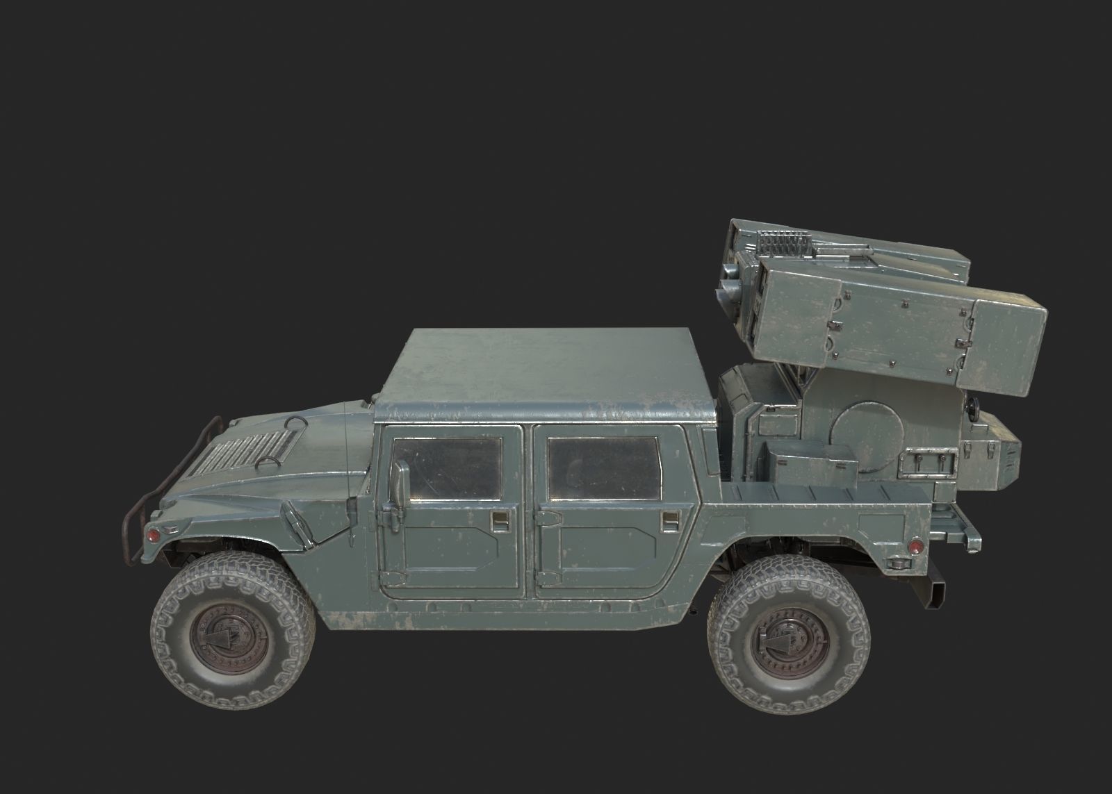 3D model 2 coatings of JSDF Type 93 Closed Arrow SAM VR / AR / low-poly ...