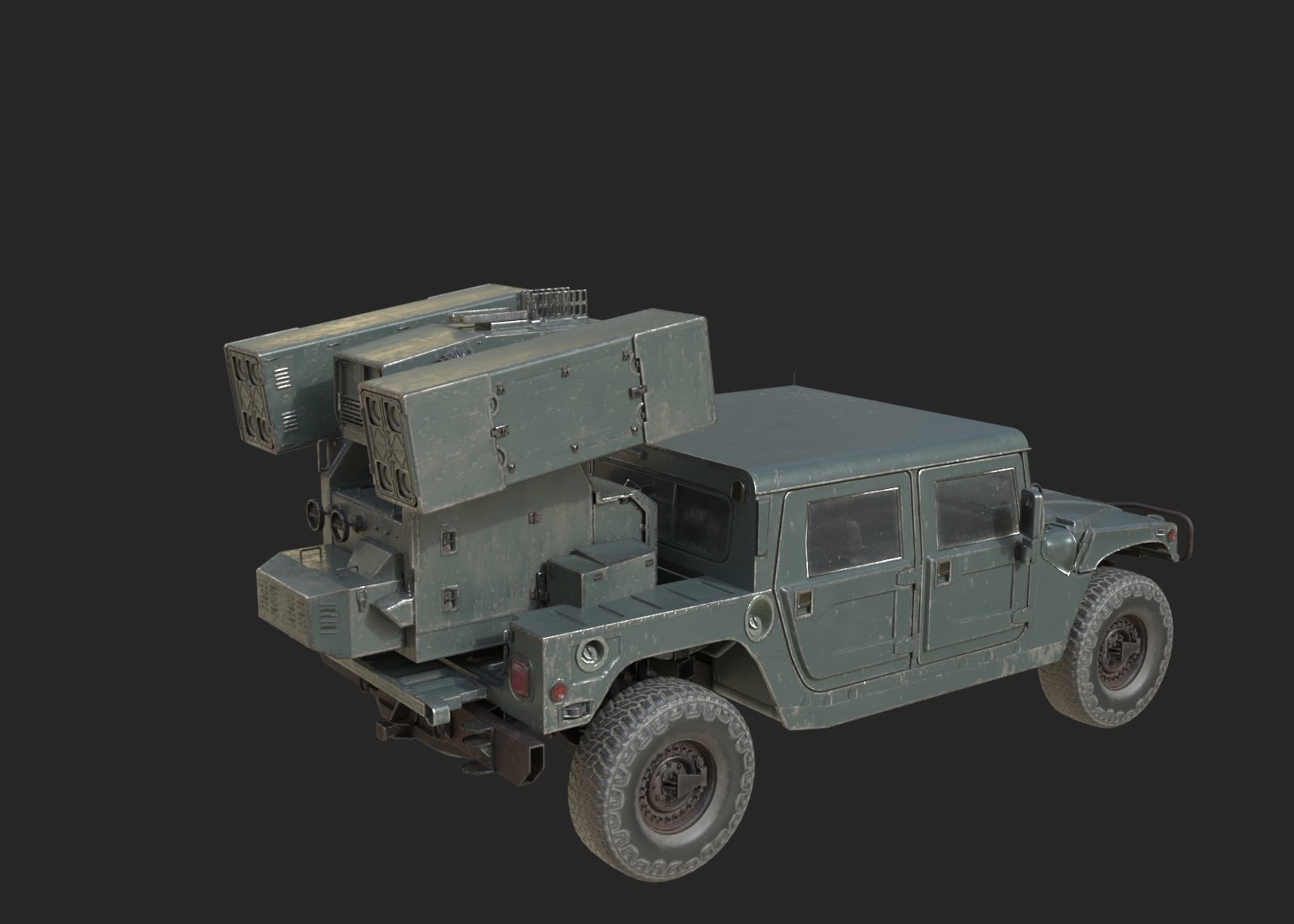 3D model 2 coatings of JSDF Type 93 Closed Arrow SAM VR / AR / low-poly ...