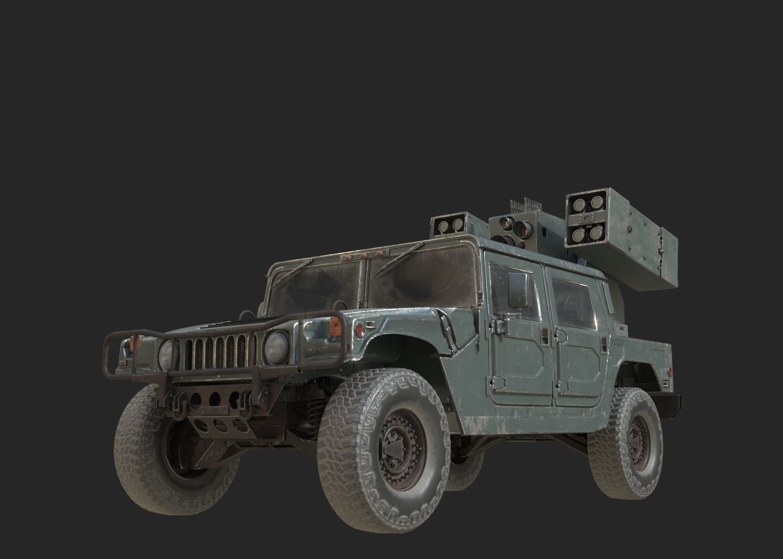 3D model 2 coatings of JSDF Type 93 Closed Arrow SAM VR / AR / low-poly ...