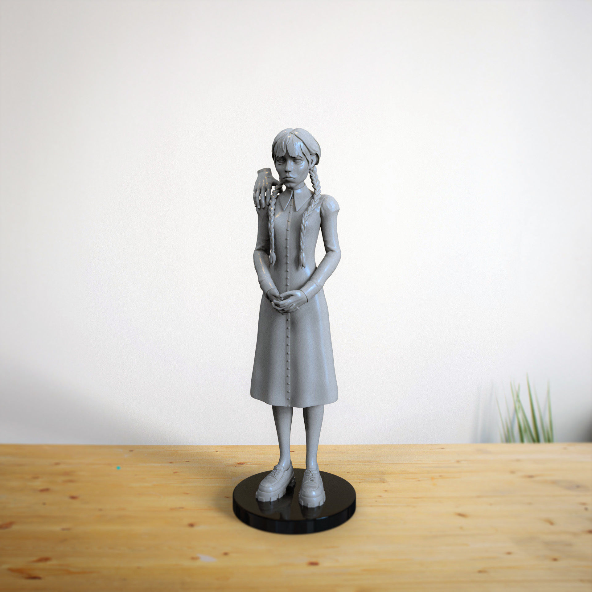 Wednesday Addams fanart sculpt free 3D model 3D printable | CGTrader