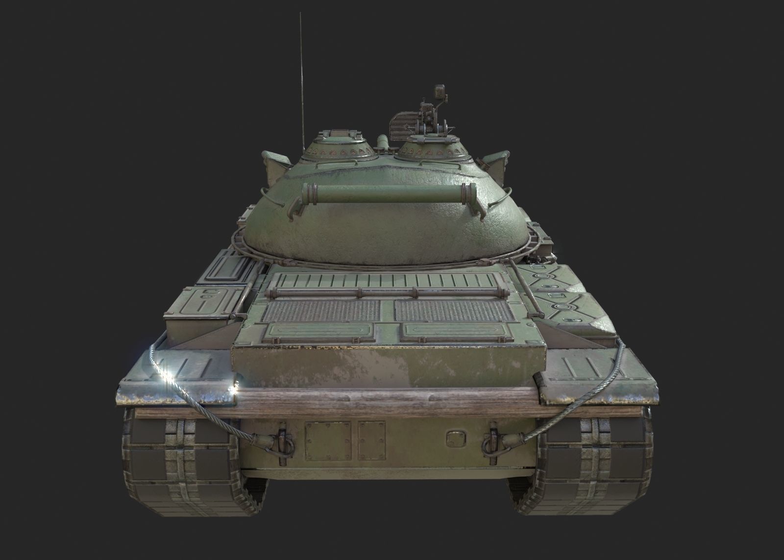 3D model PLA Army ZTZ59 ZTZ-59 Main Battle Tank MBT medium tank VR / AR ...