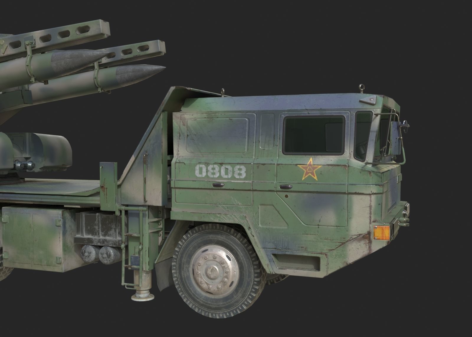 3D model PLA HQ-12 HQ12 KS-1 KS1 Kaishan-1 SURFACE-TO-AIR MISSILE ...