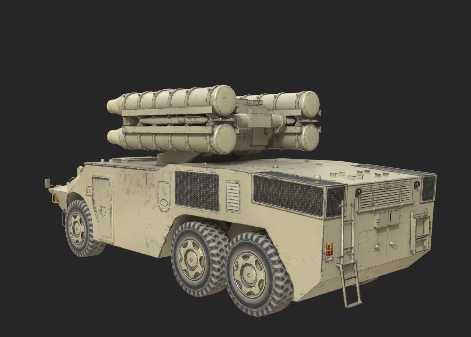 3D model 4 coatings of PLA Army HQ7 HQ-7 SURFACE-TO-AIR MISSILE SYSTEM ...