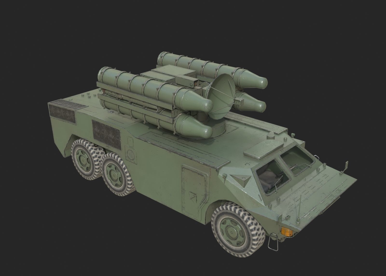 3D model 4 coatings of PLA Army HQ7 HQ-7 SURFACE-TO-AIR MISSILE SYSTEM ...