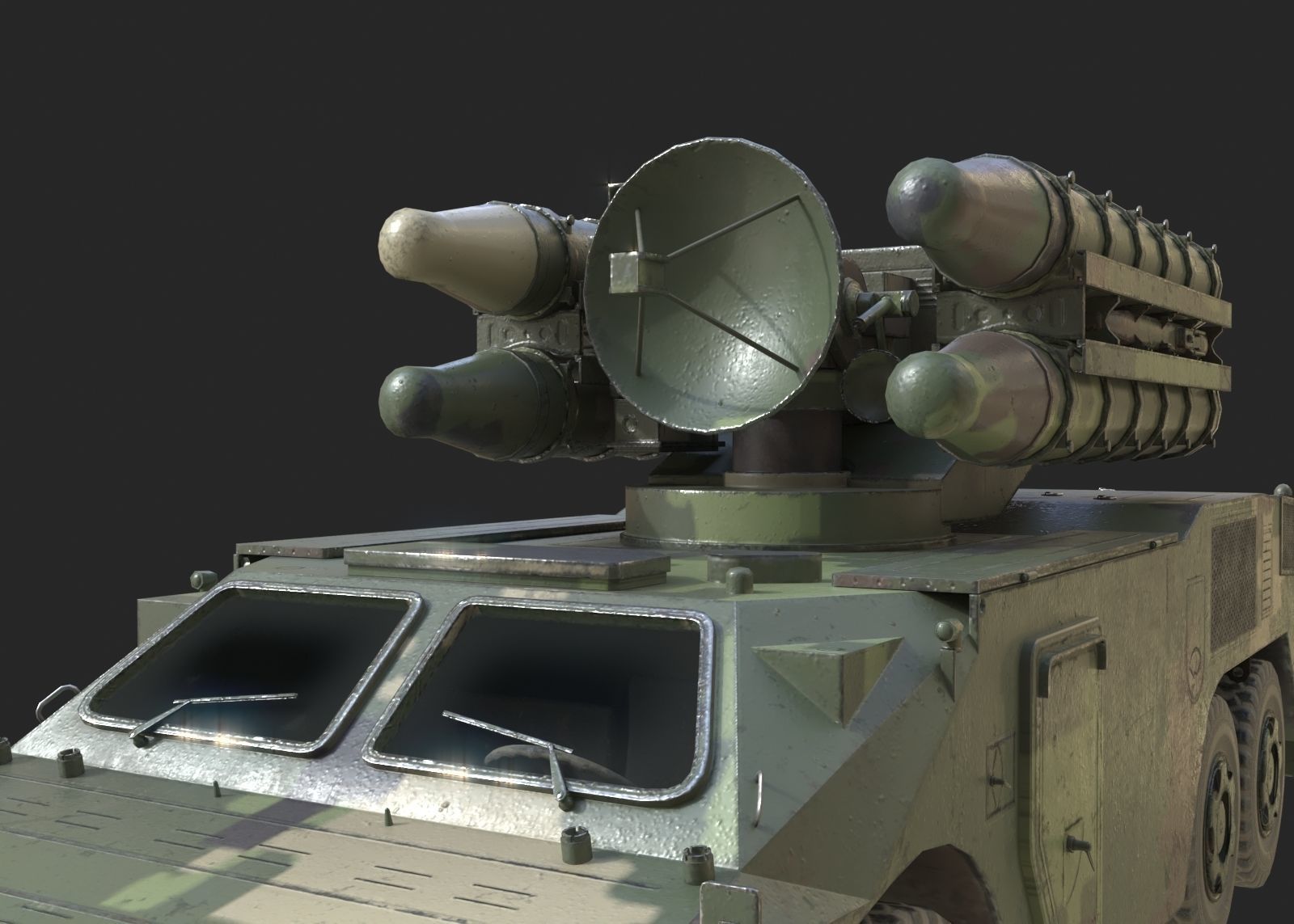 3D model 4 coatings of PLA Army HQ7 HQ-7 SURFACE-TO-AIR MISSILE SYSTEM ...