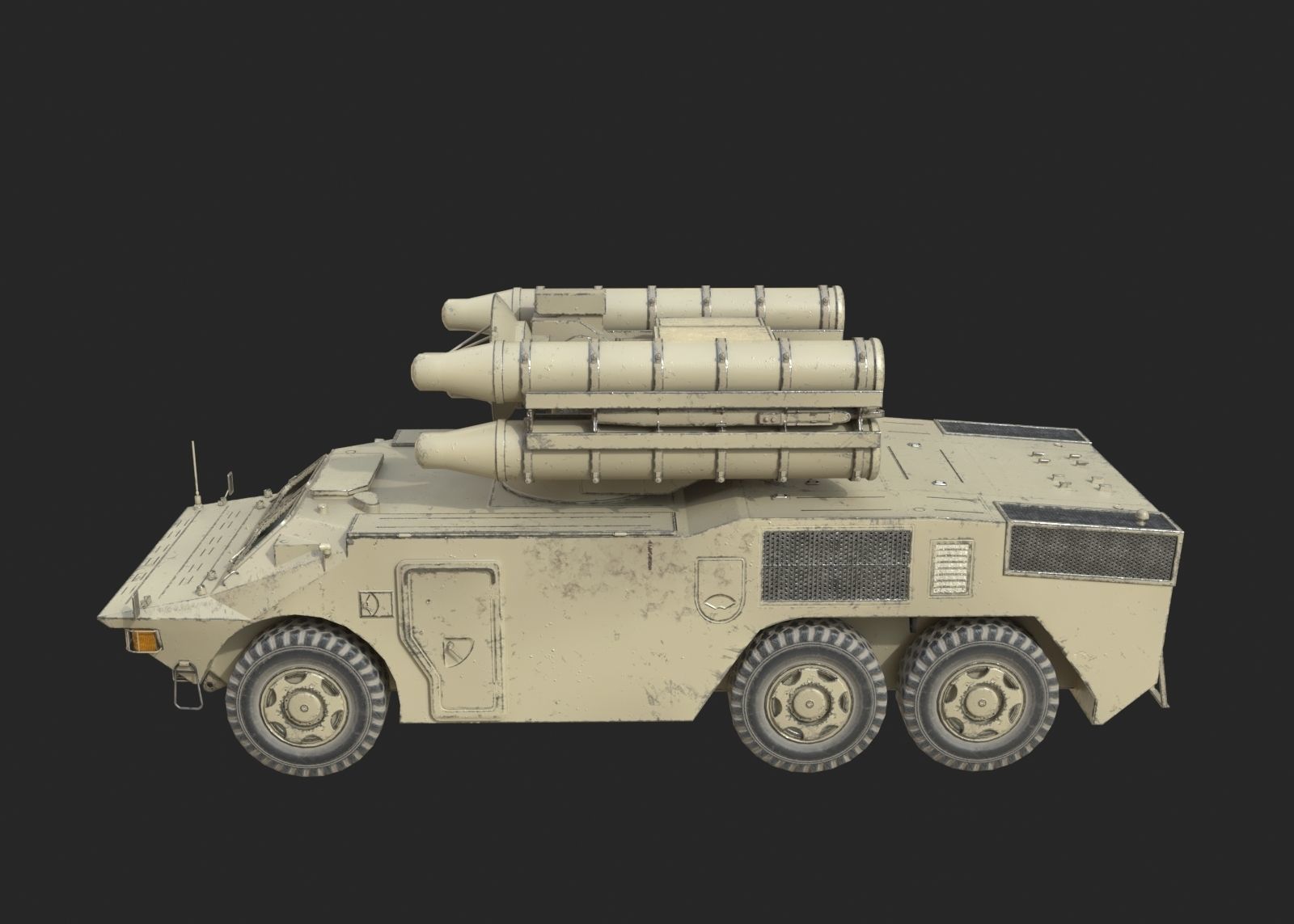 3D model 4 coatings of PLA Army HQ7 HQ-7 SURFACE-TO-AIR MISSILE SYSTEM ...