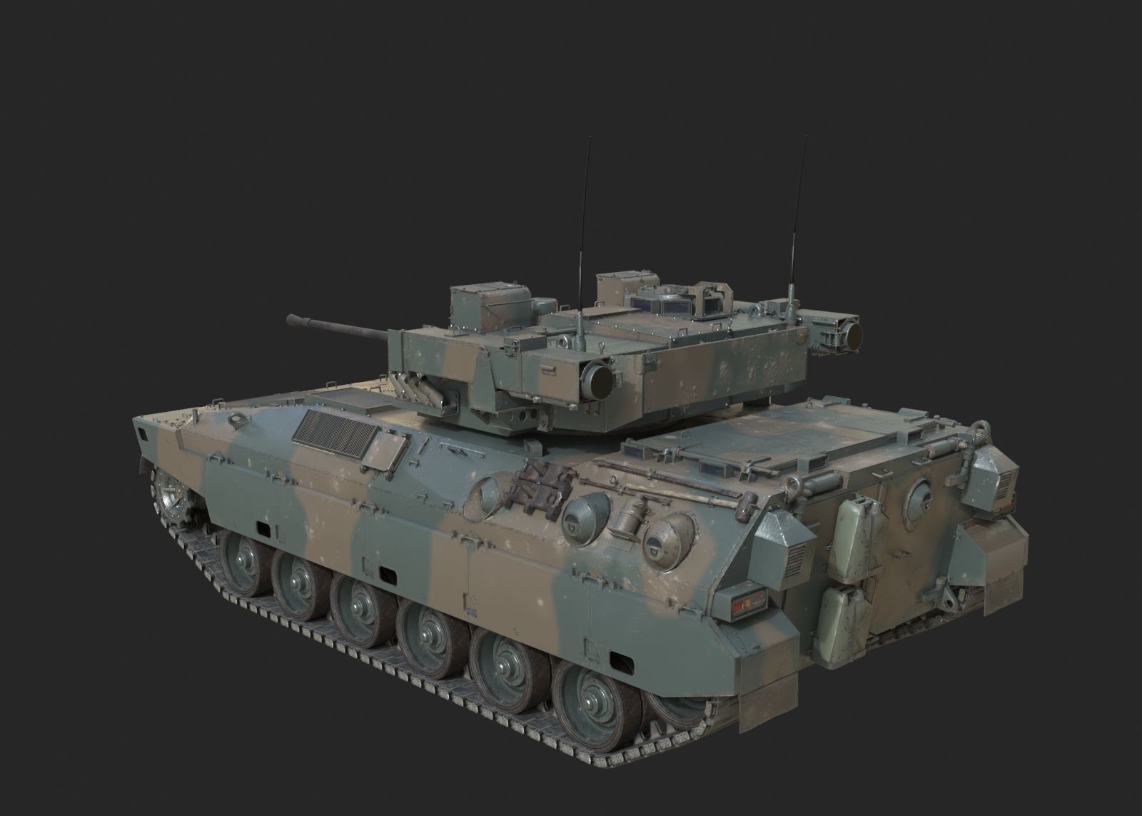 3D model 2 coatings of JSDF Type 89 Infantry fighting vehicle VR / AR ...