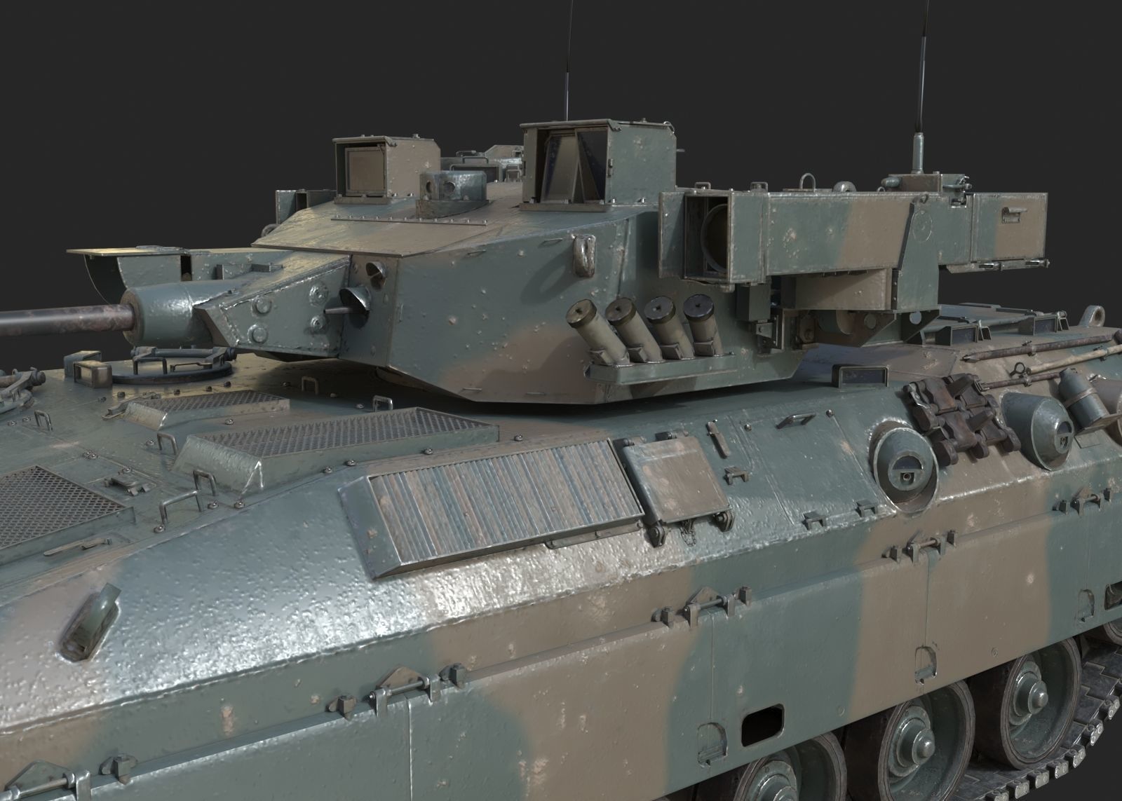 3D model 2 coatings of JSDF Type 89 Infantry fighting vehicle VR / AR ...