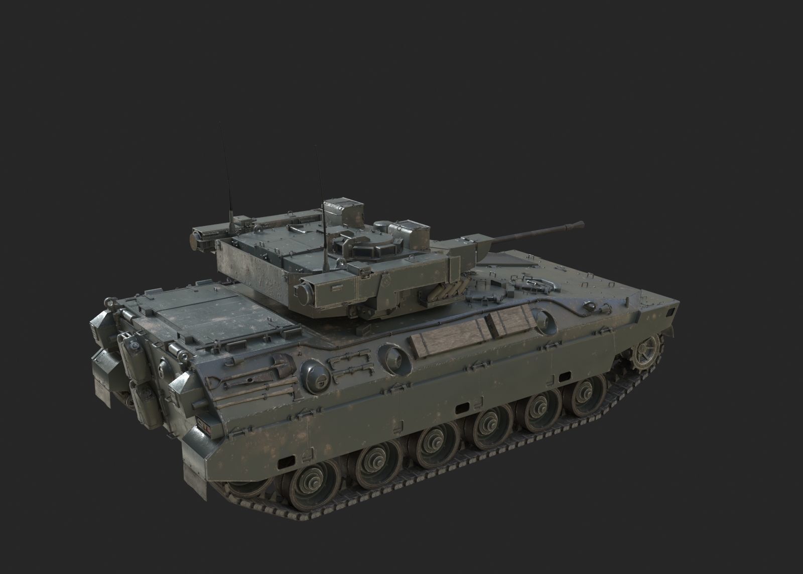 3D model 2 coatings of JSDF Type 89 Infantry fighting vehicle VR / AR ...
