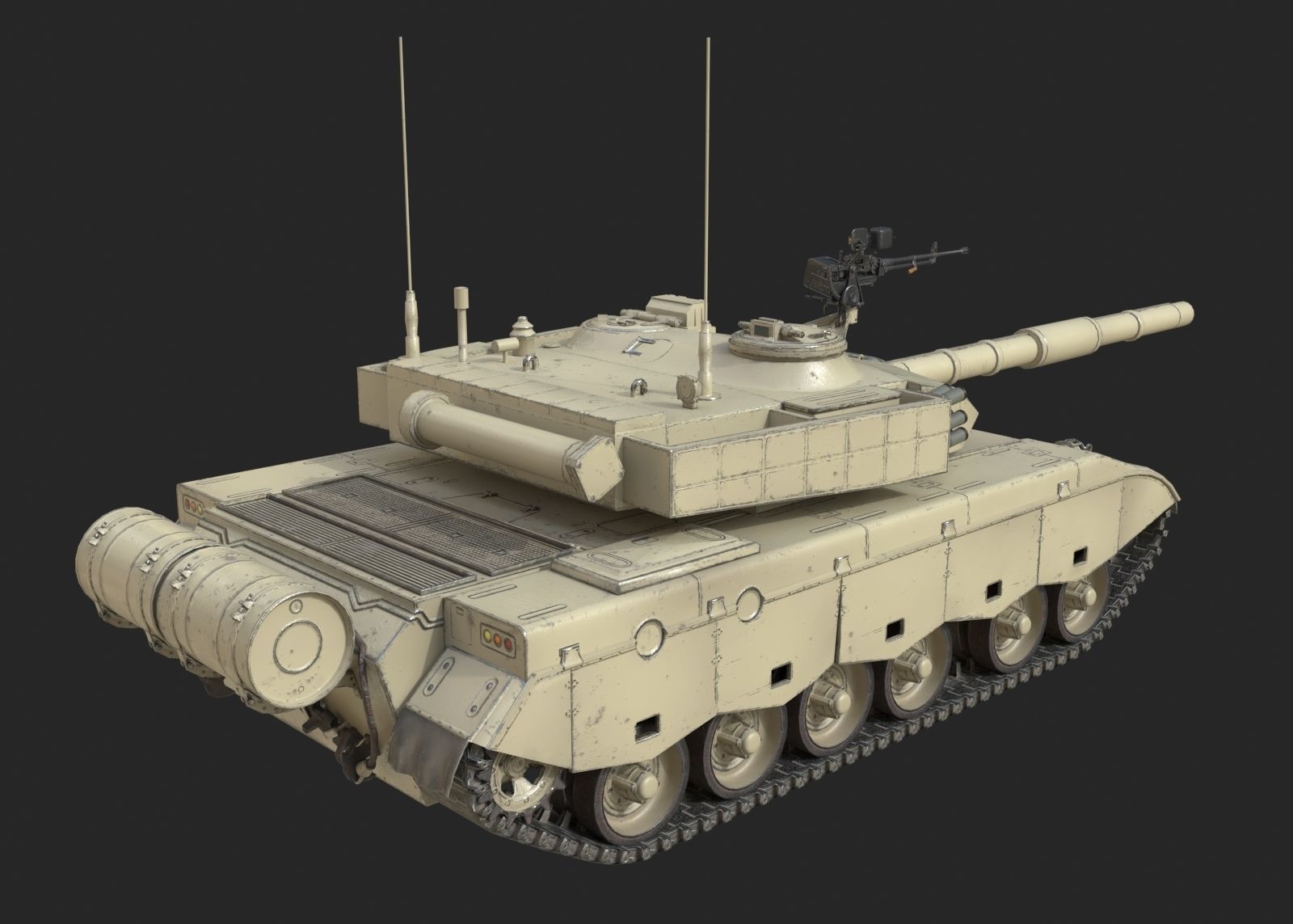 3D model 4 coatings of PLA Army ZTZ96A ZTZ-96A Main Battle Tank MBT VR ...