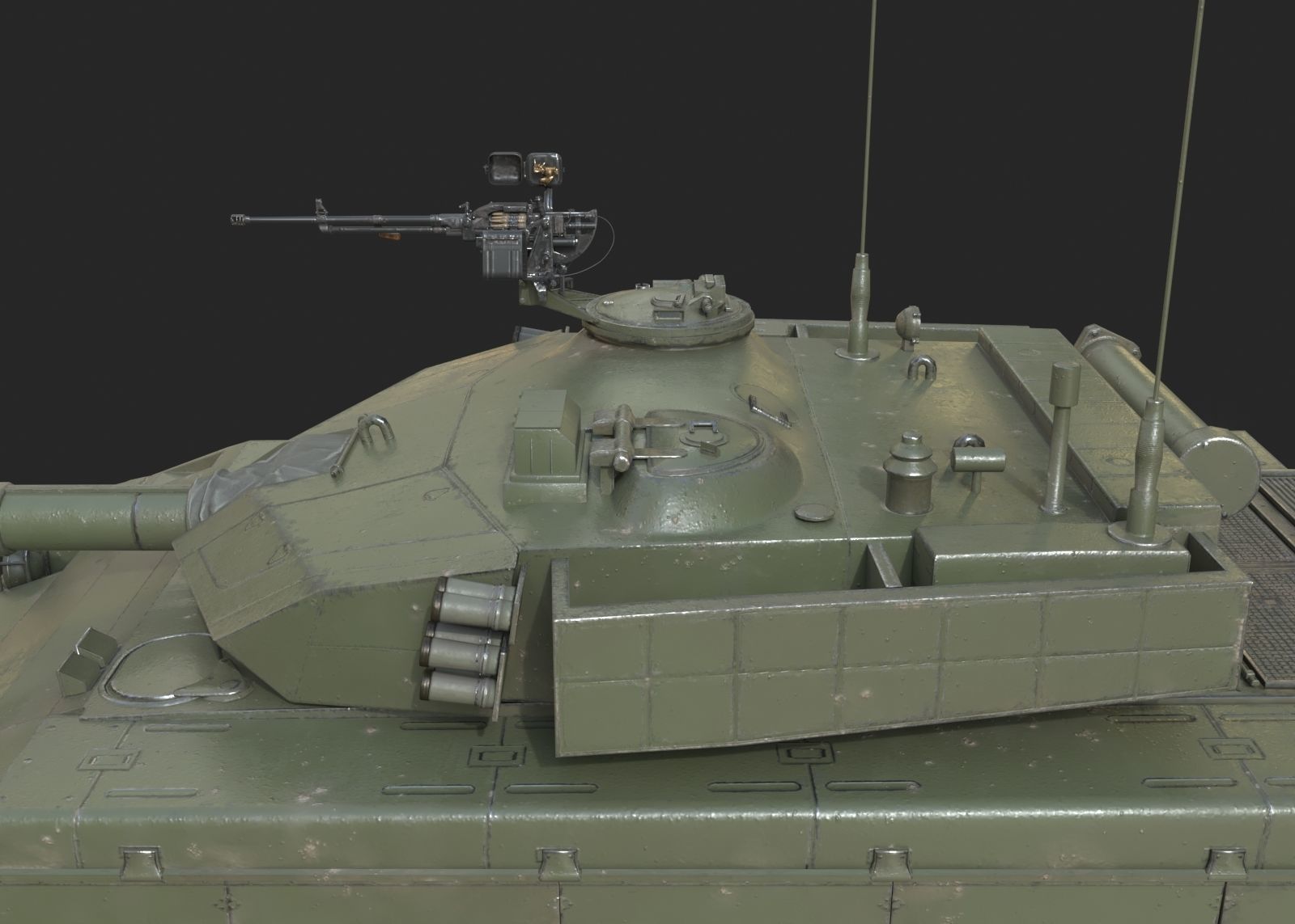 3D model 4 coatings of PLA Army ZTZ96A ZTZ-96A Main Battle Tank MBT VR ...