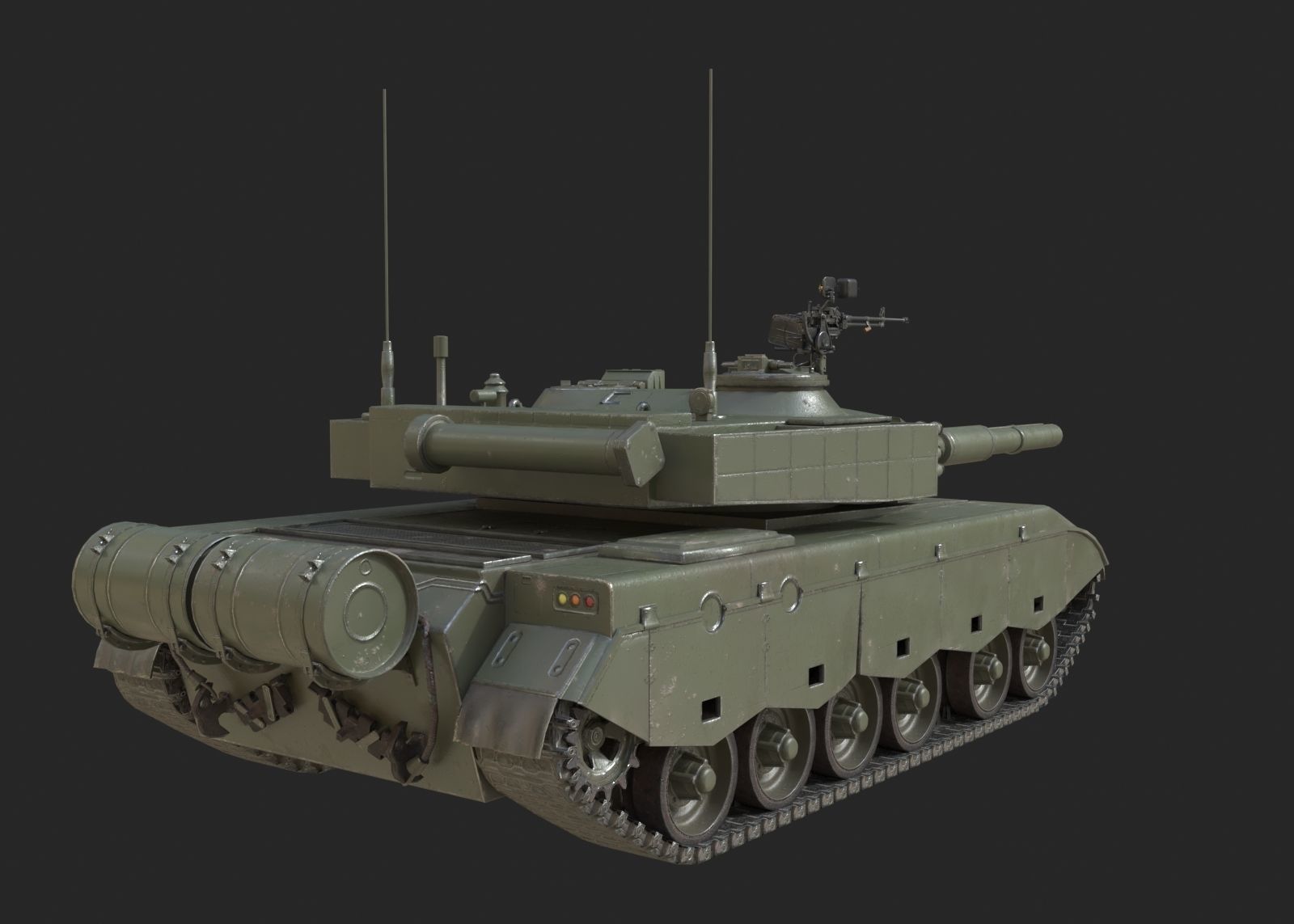 3D model 4 coatings of PLA Army ZTZ96A ZTZ-96A Main Battle Tank MBT VR ...