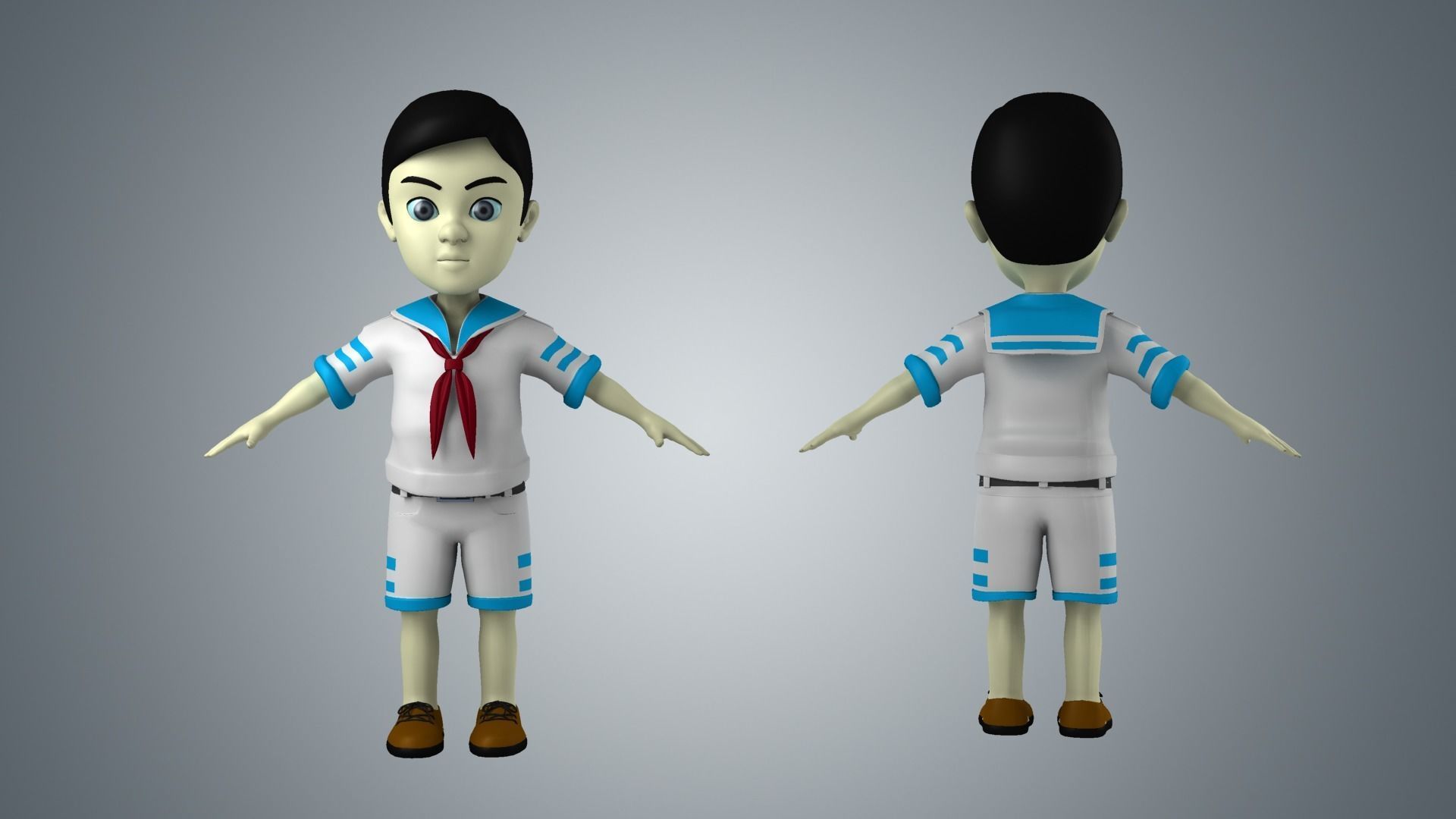 cartoon character family child role young human 3D model | CGTrader