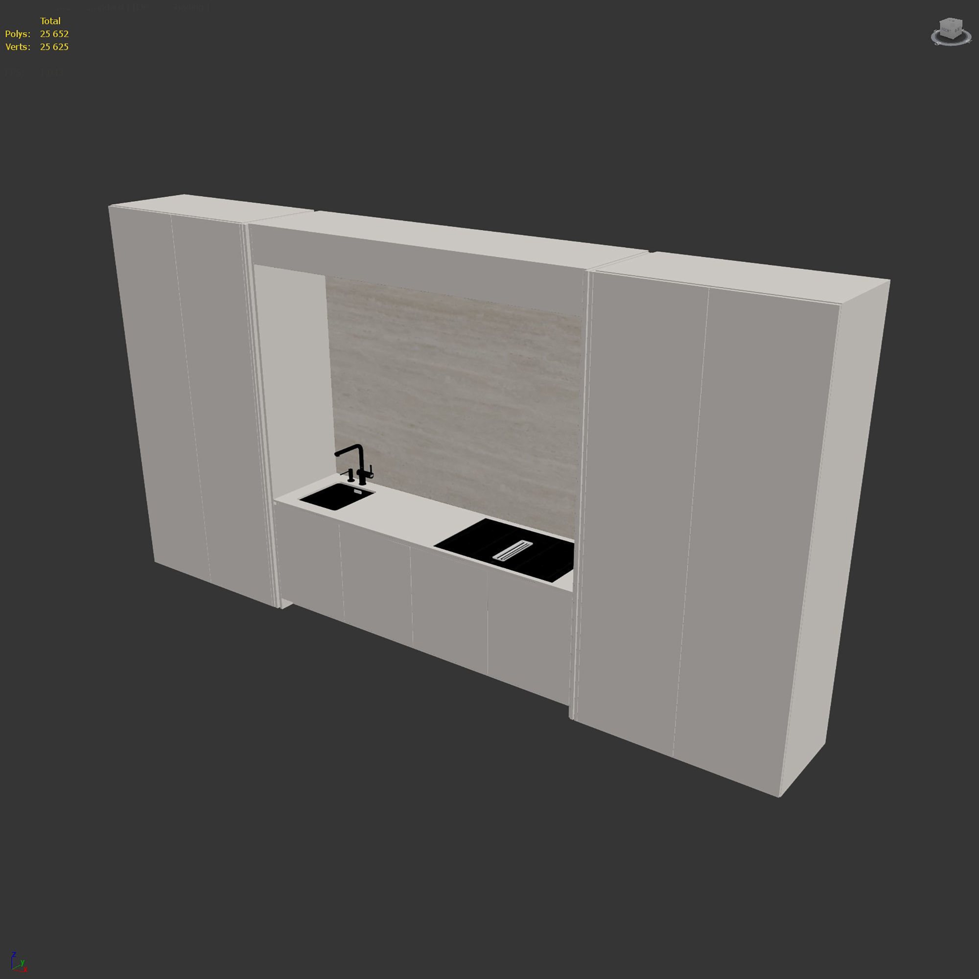 Kitchen set 01b 3D model | CGTrader